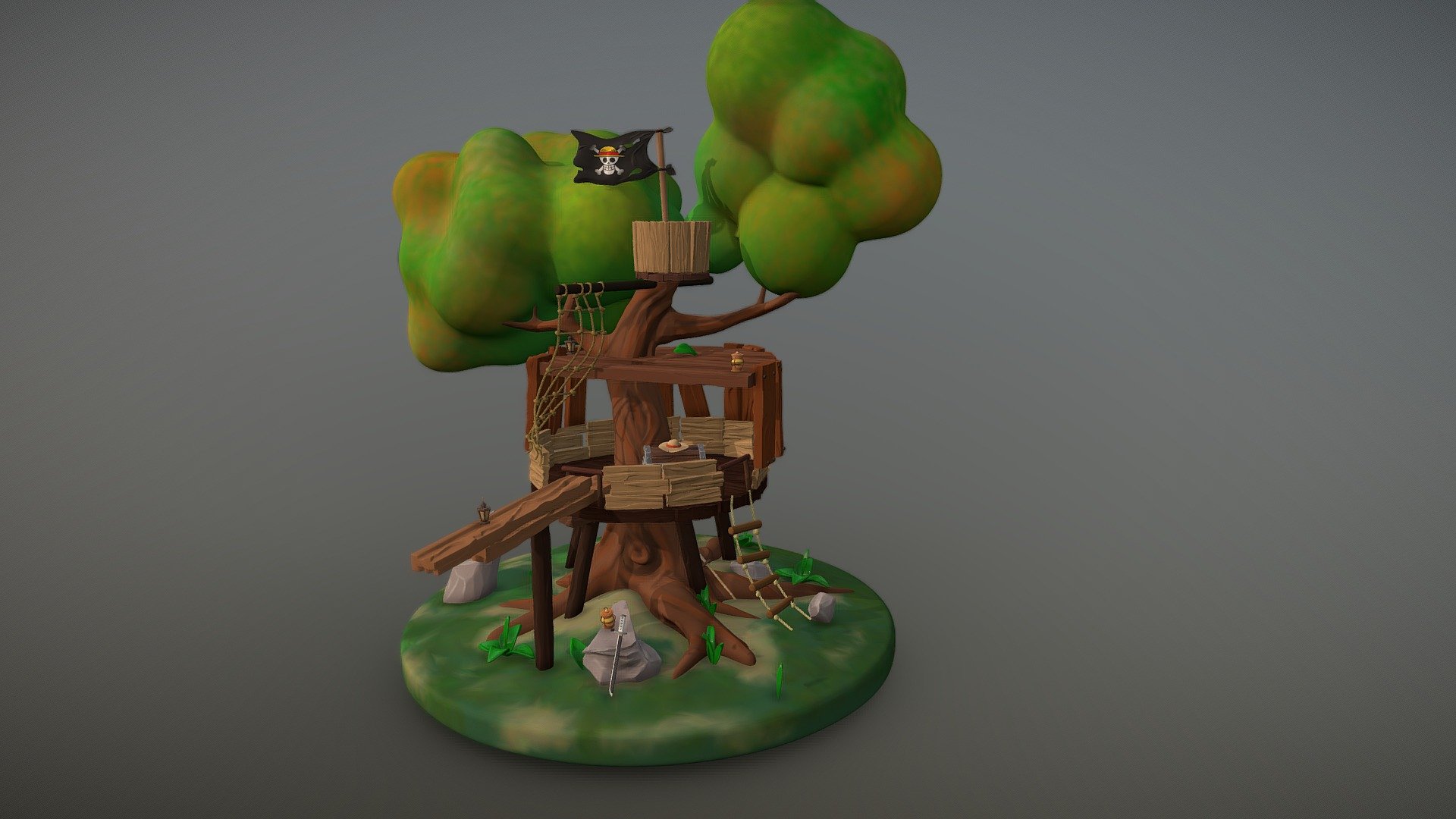 Zbrush_Treehouse_LV - 3D model by lauryvansever [8688cec] - Sketchfab