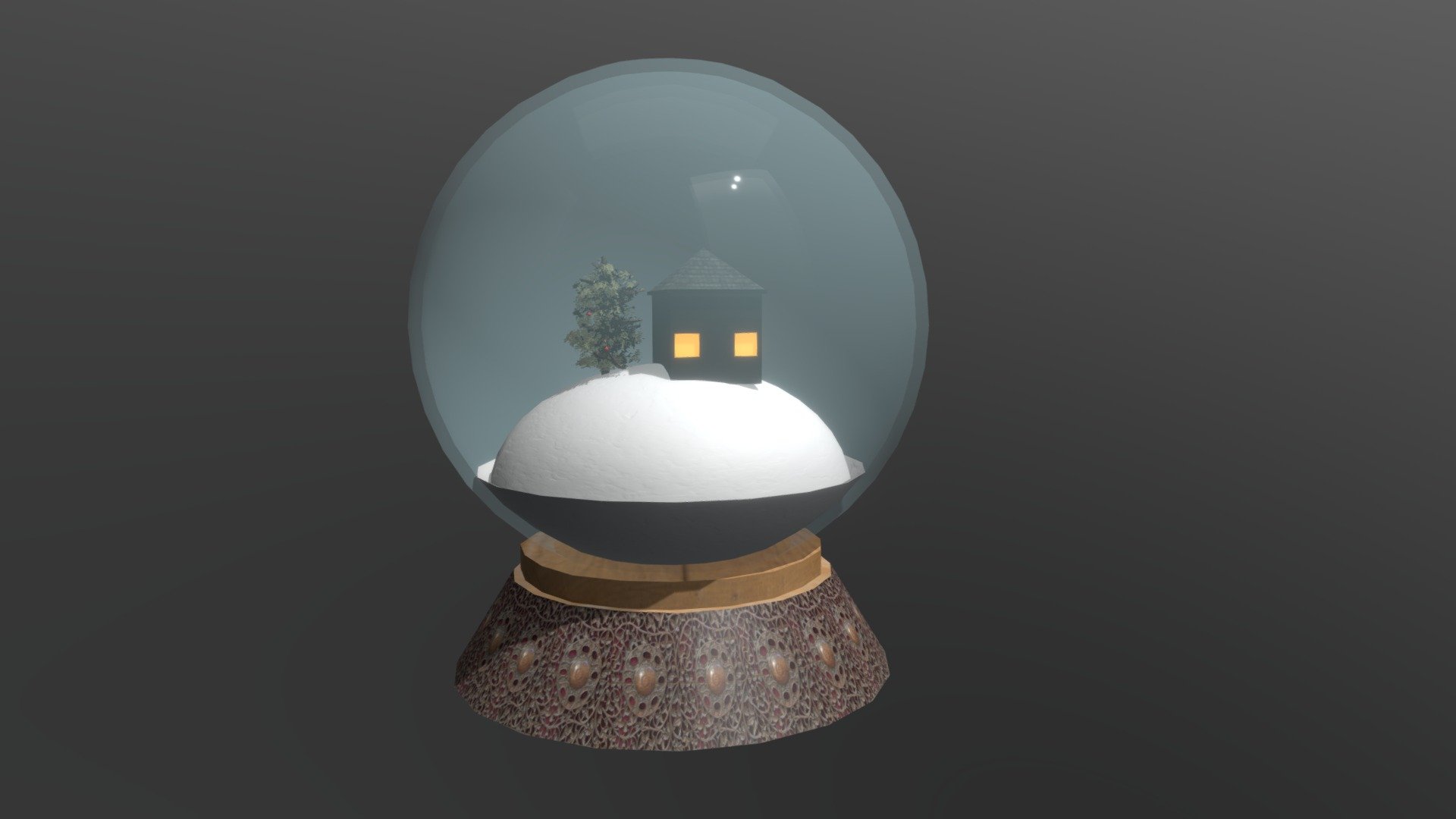 Snow Globe - 3D model by MaxWhitehurst [8689647] - Sketchfab