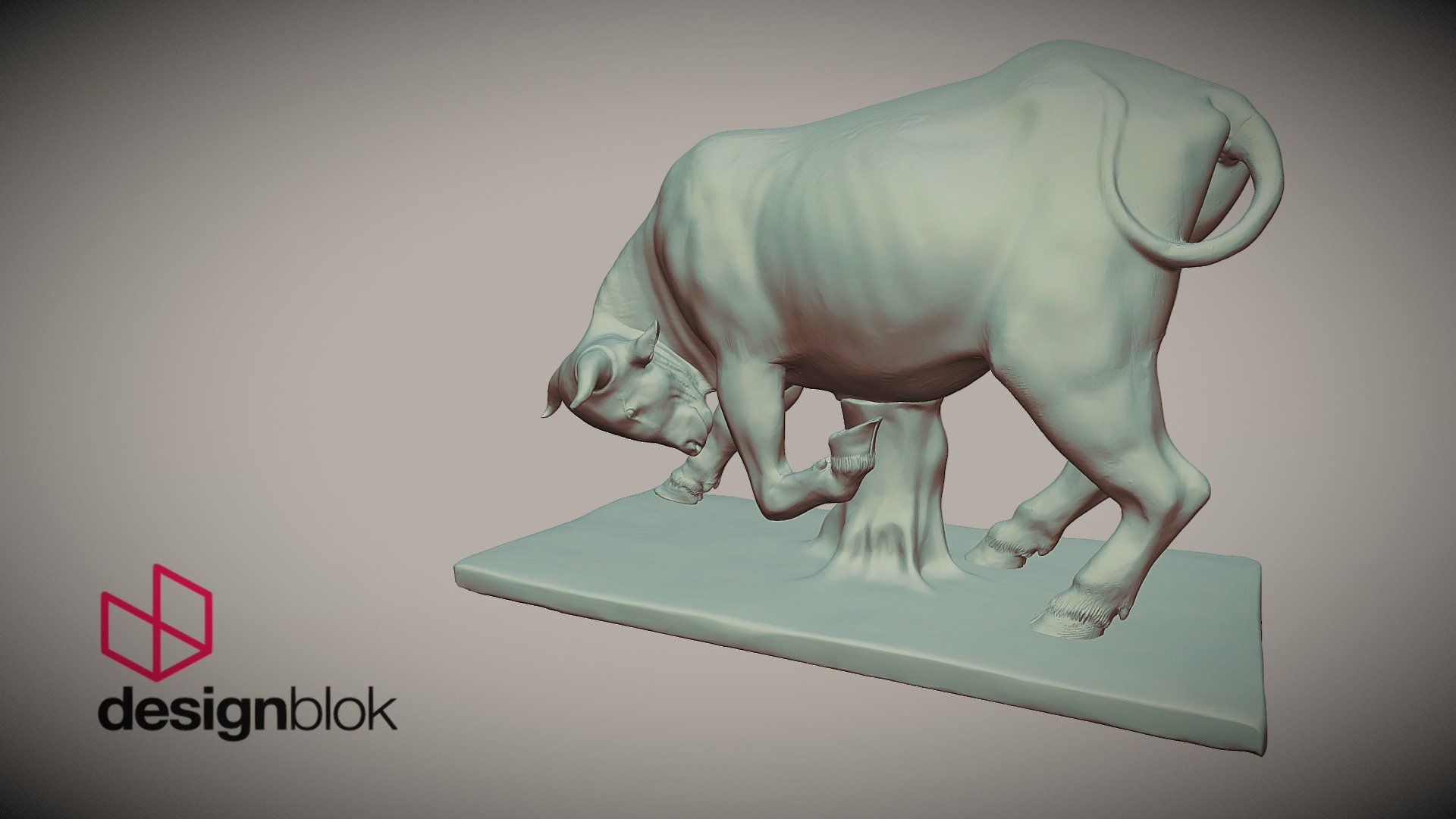 Roman Bull Statue Project geometry - 3D model by Designblok [8689824 ...