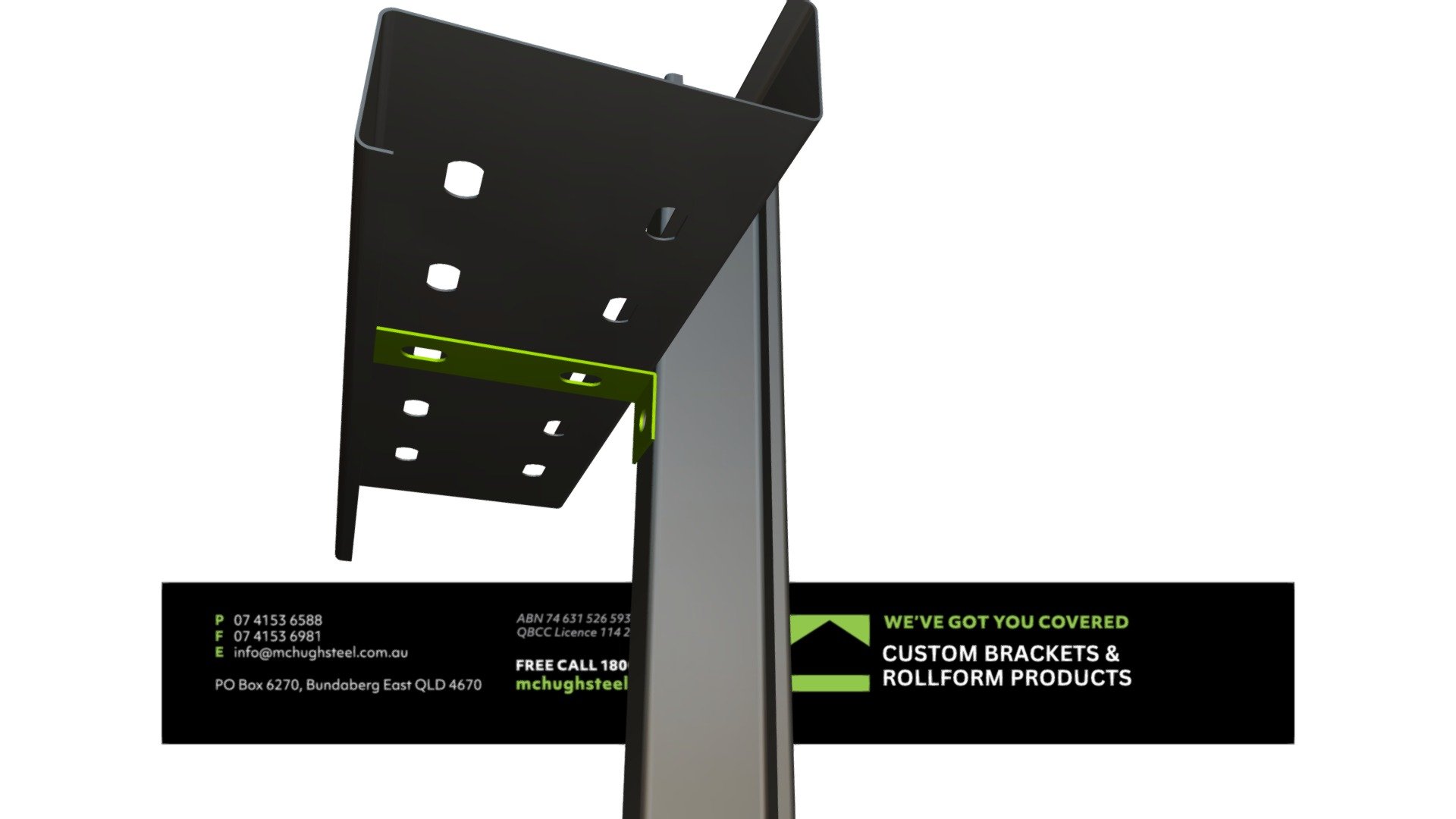 DWG170 Z200 SINGLE GIRT BRACKET - 3D model by mchughsteel [8691336 ...