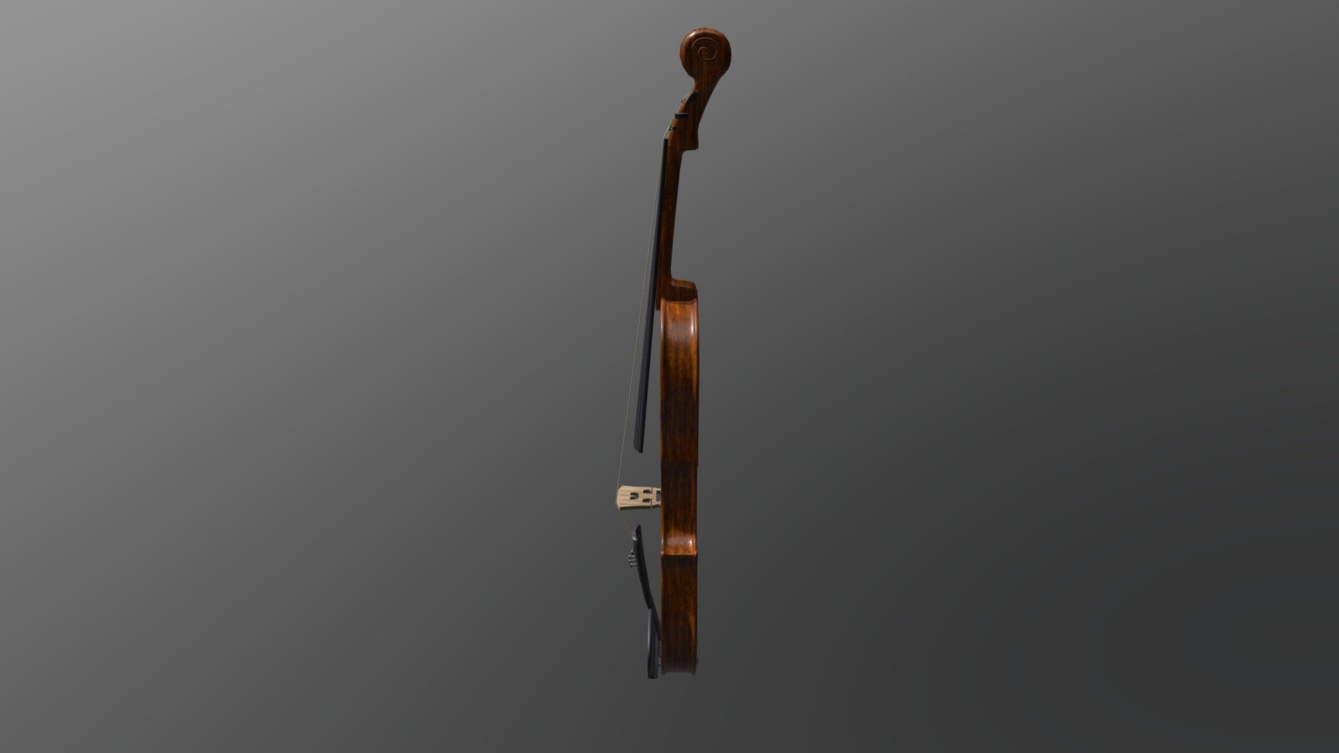 Violin 3D model - 3D model by harunali3D [8693b11] - Sketchfab