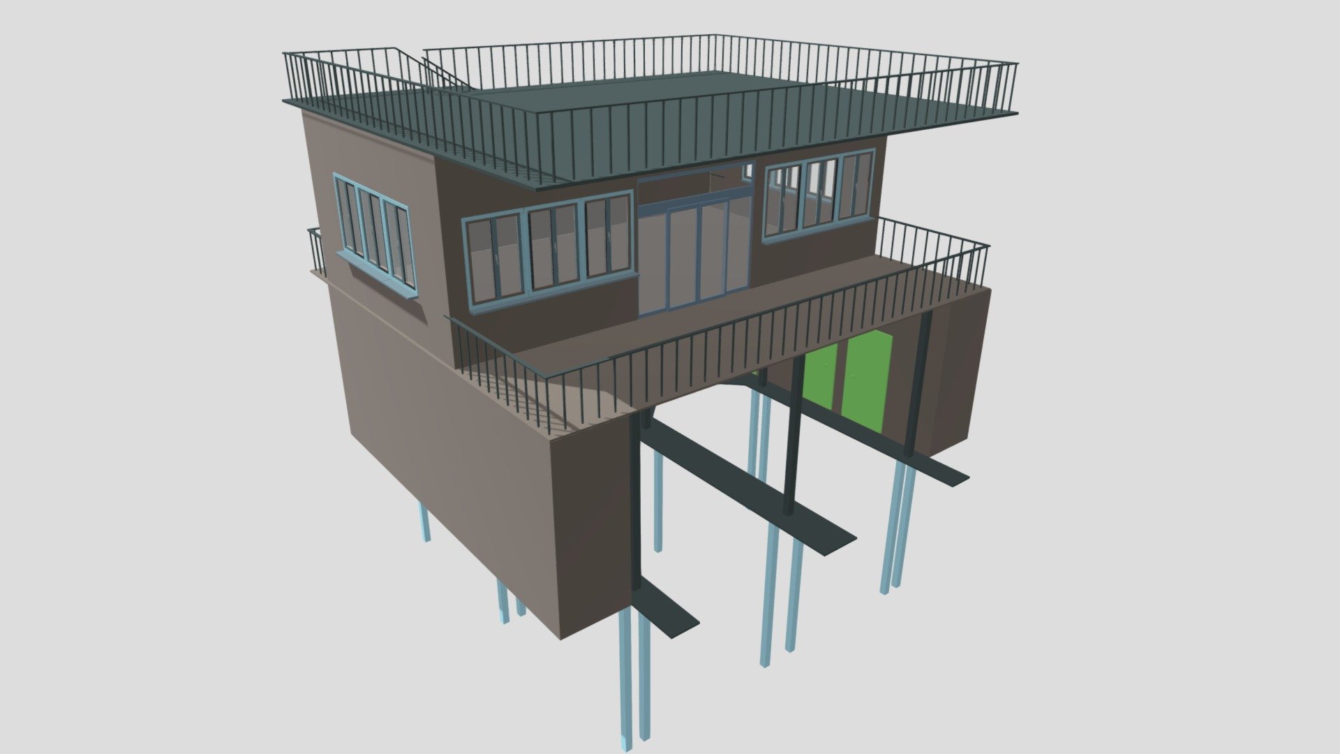 Boat Dock 5 - Download Free 3D model by Aquapermits (@Aquapermit ...
