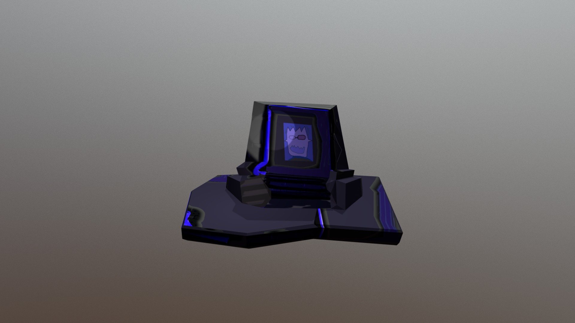 Grave stone for game murdered character ohh - 3D model by miguel2013 ...