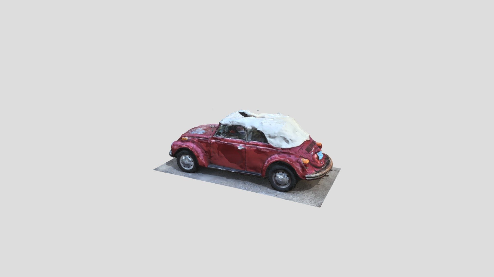 VW Bug (horrible accident) - Download Free 3D model by Random_Scout ...