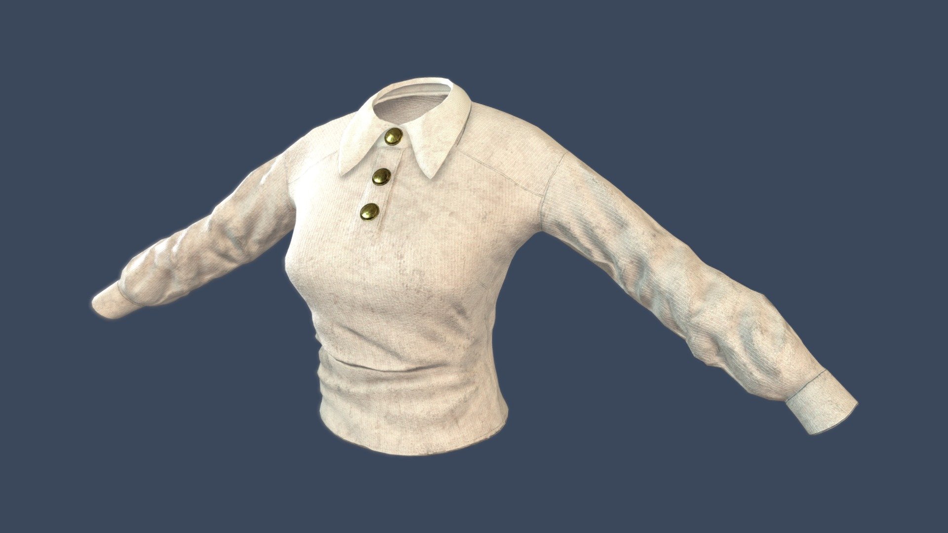 Old Collared Shirt - 3D model by lydiaevans2005 [869cecf] - Sketchfab