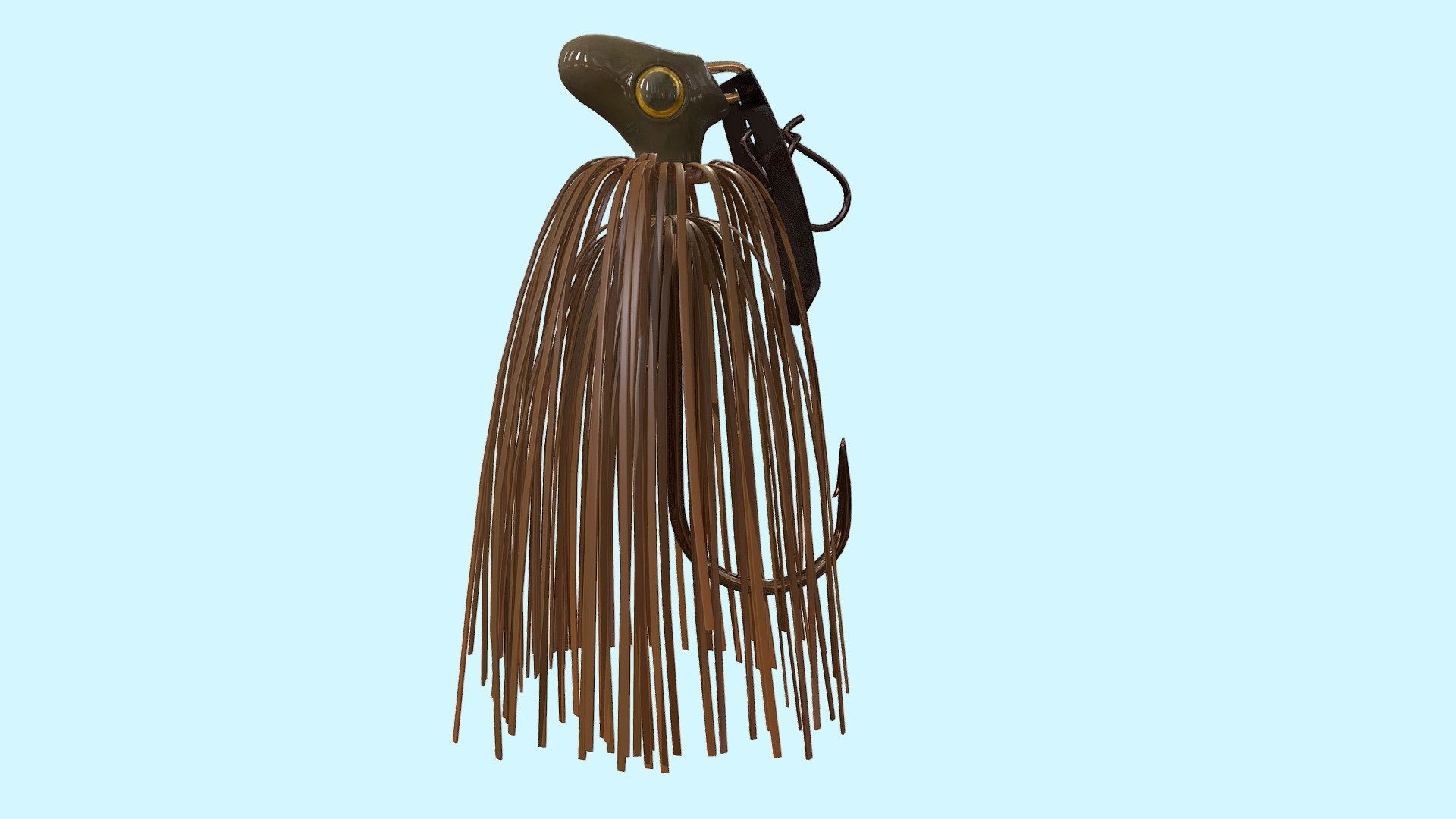 Fishing Spinner bait - Brown - Buy Royalty Free 3D model by John Doe ...