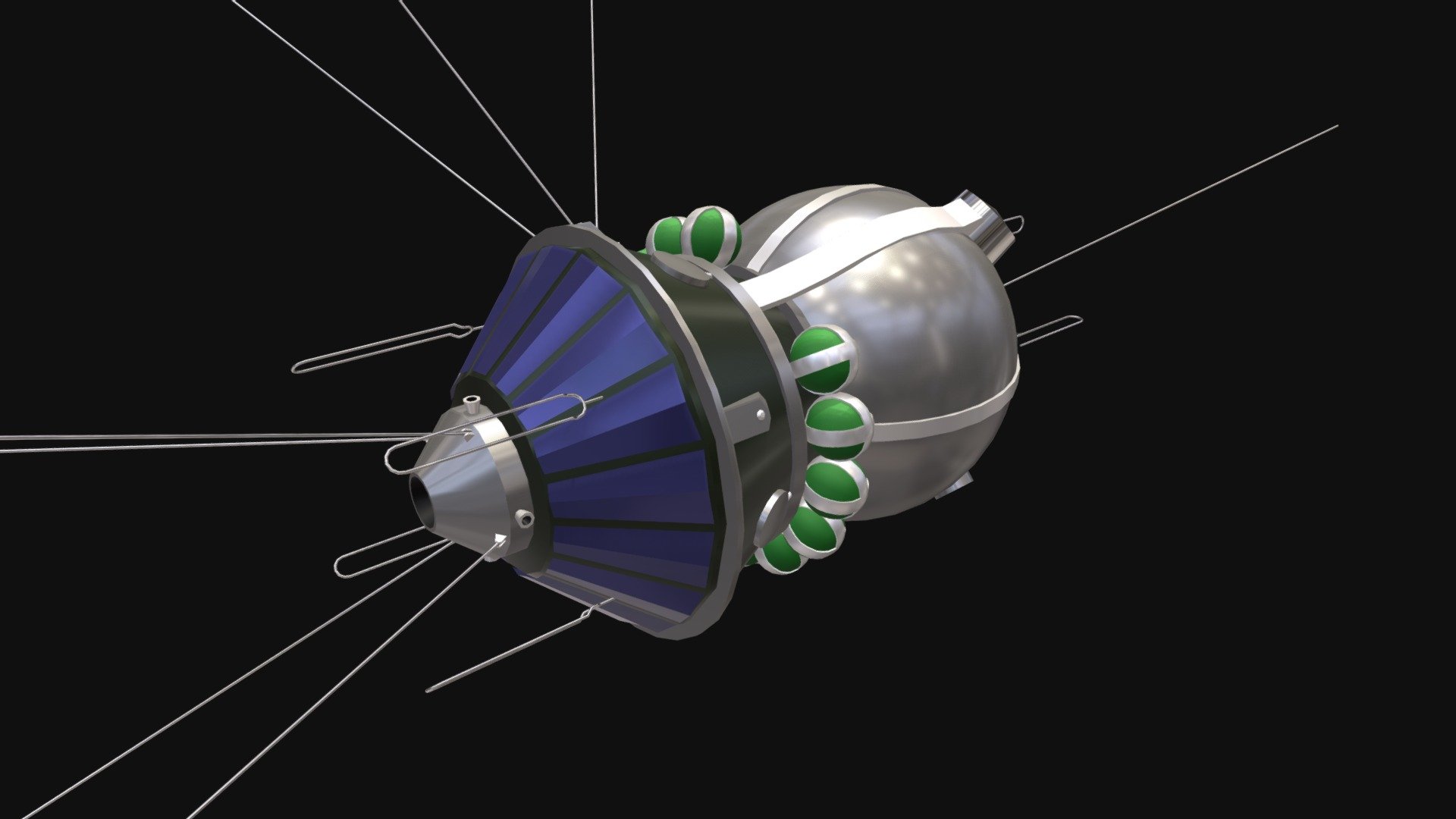 Draft practice: Vostok-1 - 3D model by Alexander Guryev (@gals ...