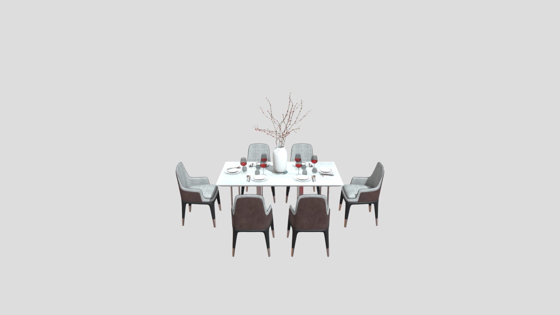 Modern Dining Table - Download Free 3D model by naikshrey2308 [869fa36 ...