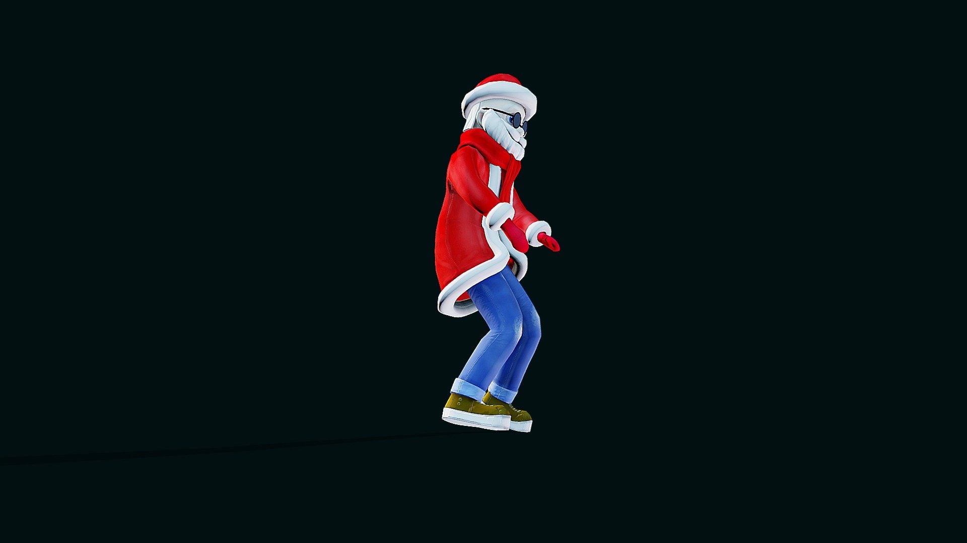 santa claus dancing, modern santa, new year 2021 - Download Free 3D ...