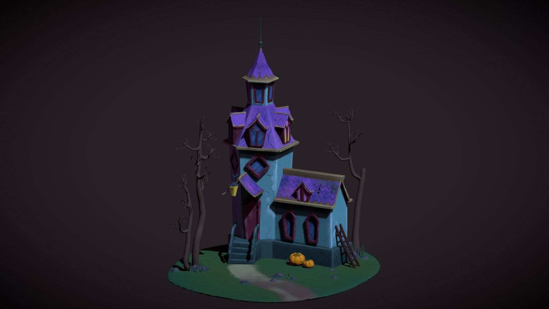 Spooky house - 3D model by skeleticube [86a251e] - Sketchfab