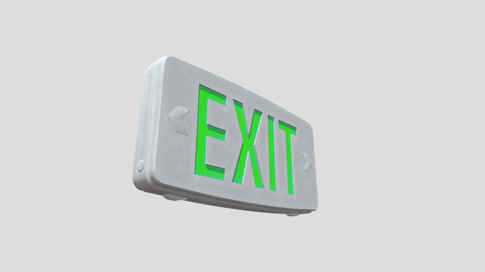 Exit Sign 4K and 2K Low-poly - Buy Royalty Free 3D model by Desertsage ...