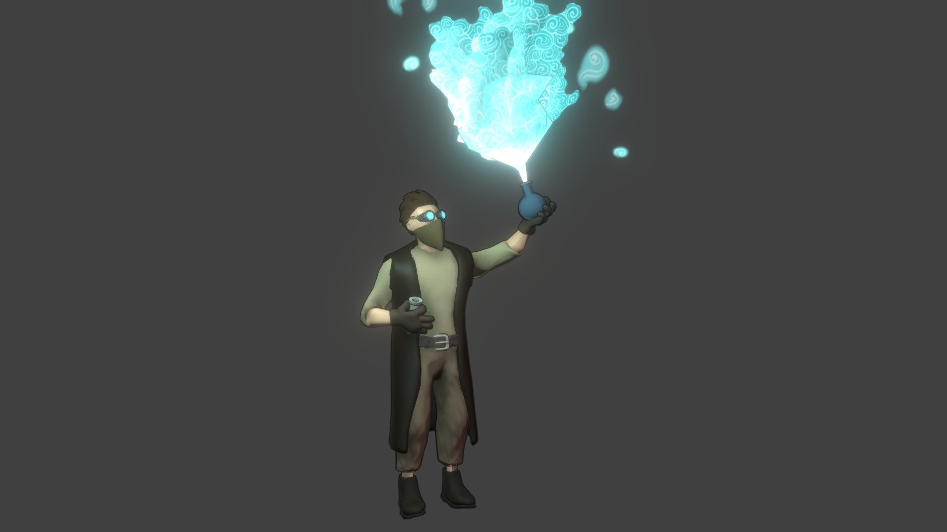 Alchemist and his Explosive Potion - Download Free 3D model by Anton ...