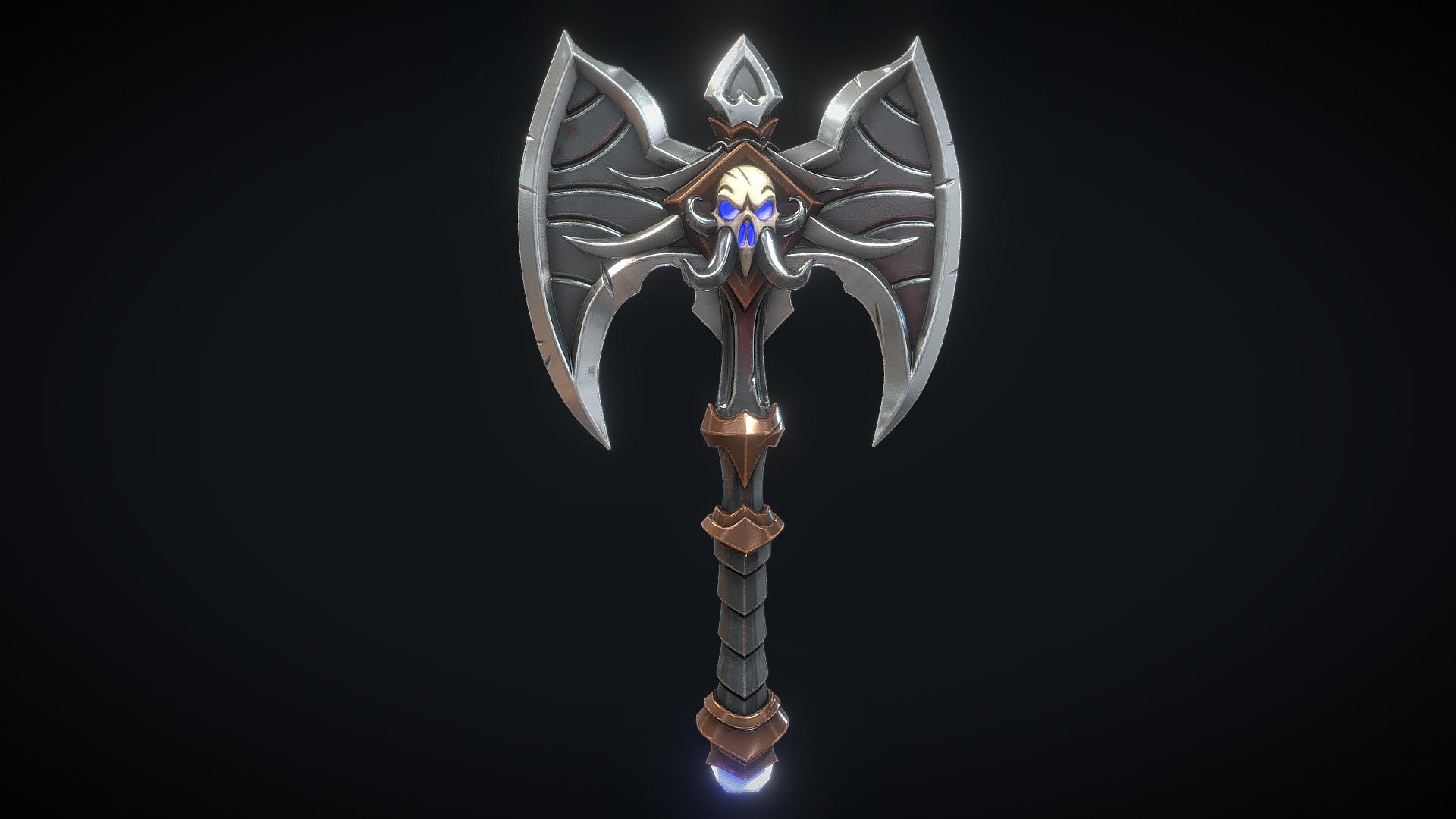 Fantasy/Weapon/Stylize/axe/WOW/evil spirits - Buy Royalty Free 3D model ...