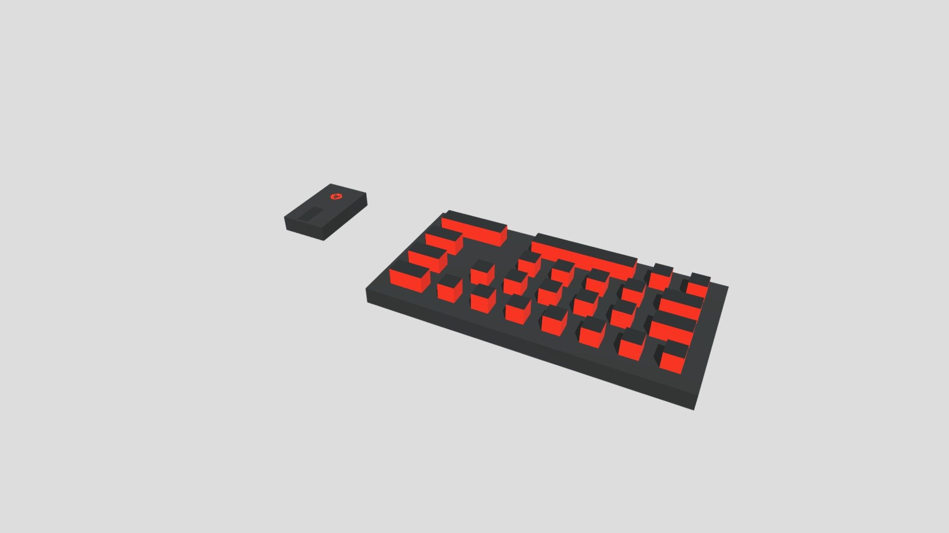 Gaming keyboard and mouse - Download Free 3D model by ABIRR (@abirggood ...