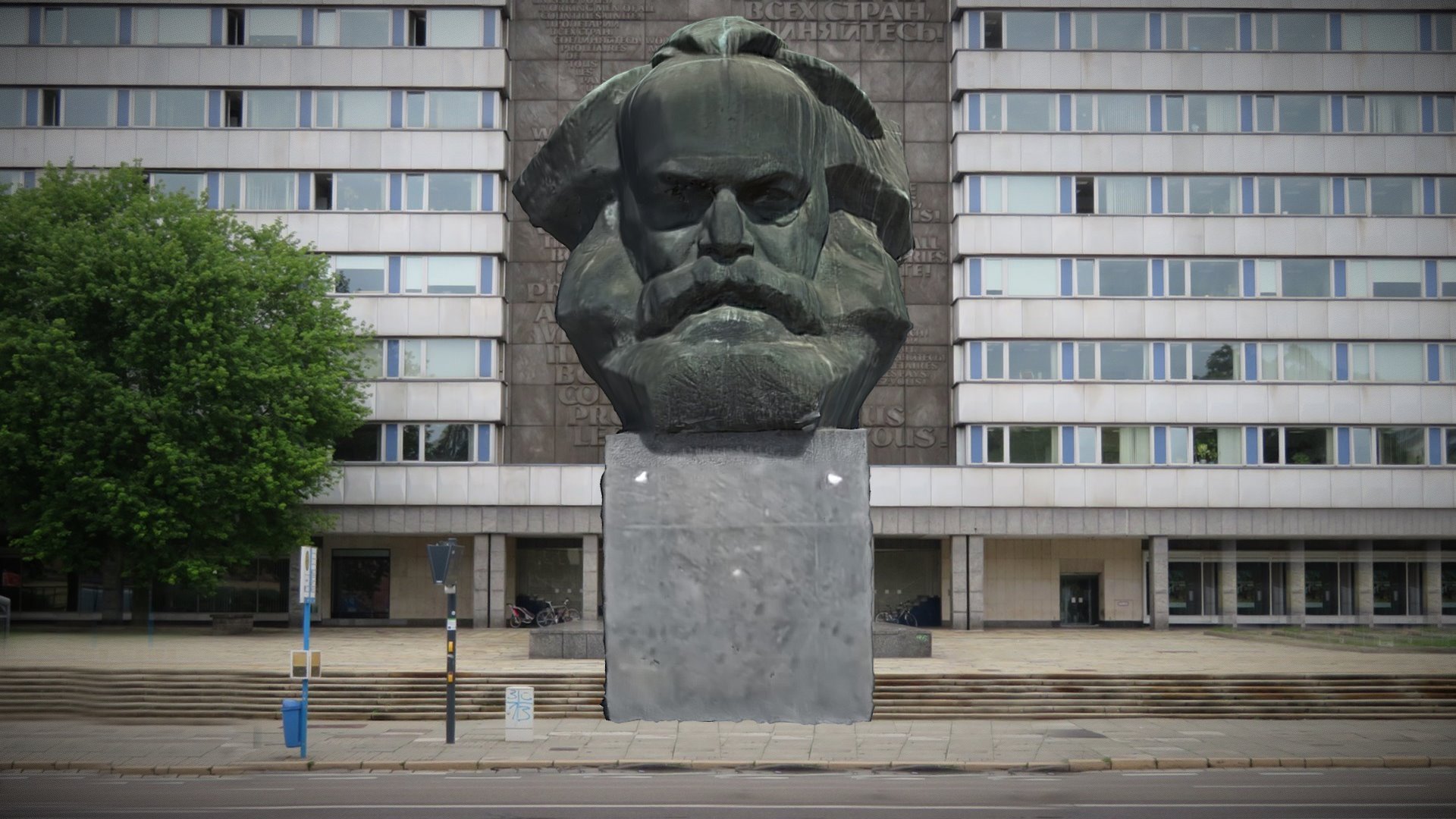 Karl-Marx Monument head raw scan - 3D model by Miguel Bandera ...
