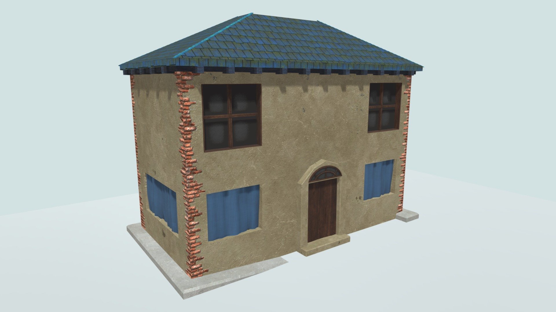 Larger Two-story Building - 3D model by Phantom Sloth (@sloth) [86b2aa9 ...