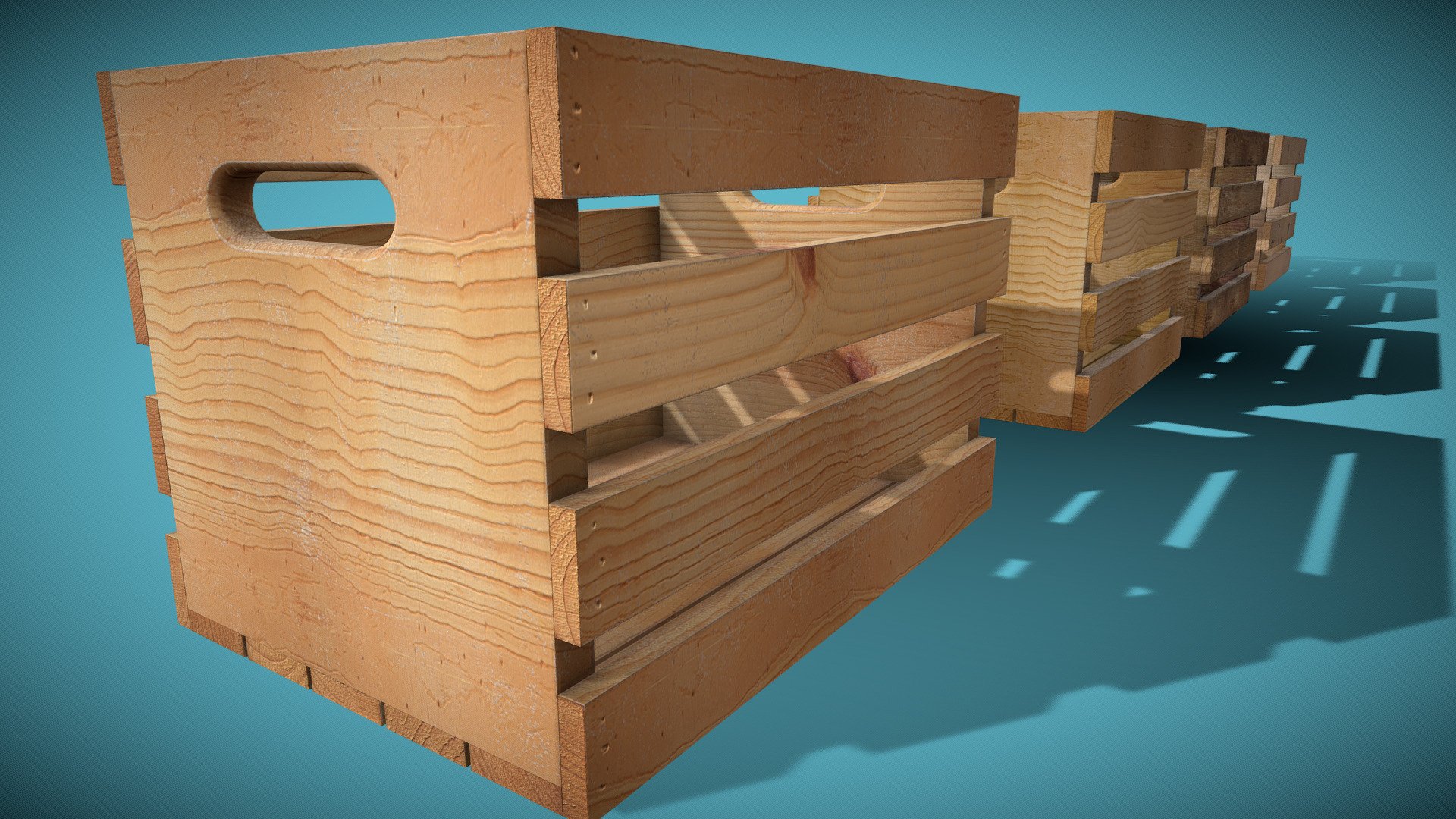 Simple Wooden Crates Type A - Download Free 3D model by Mad_Lobster ...