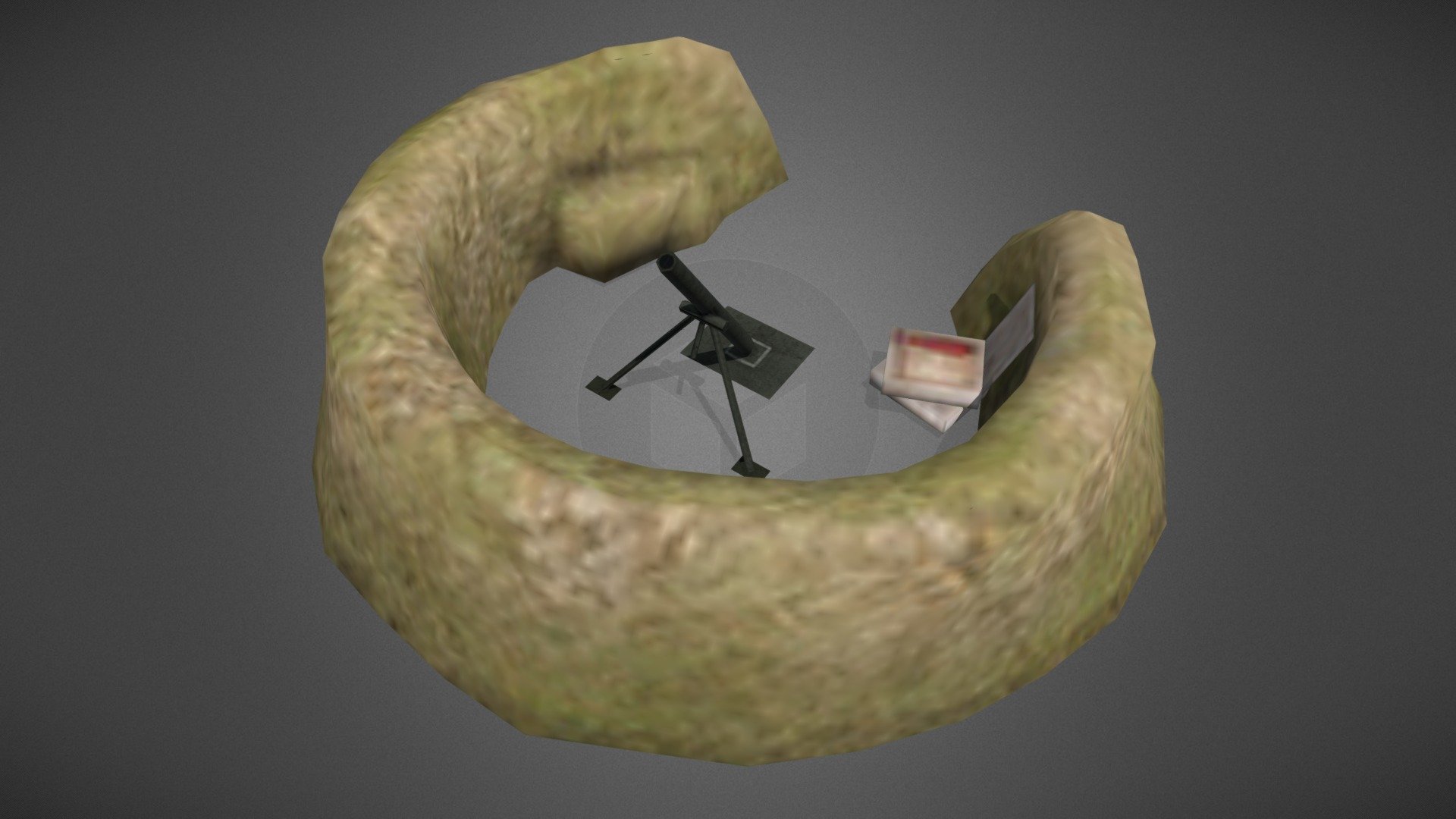 GrW 34 8cm Mortar - Download Free 3D model by vatterger [86b3b40 ...