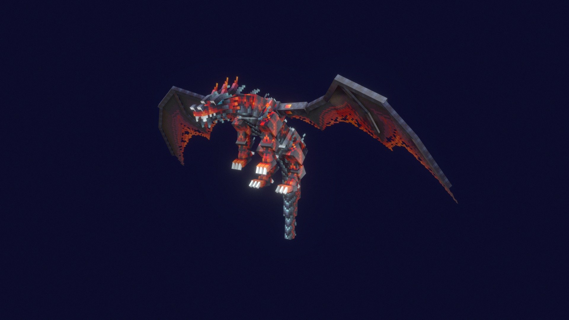 Fire Dragon - 3D model by 3B STUDIO (@3BStudioMC) [86b93d3] - Sketchfab