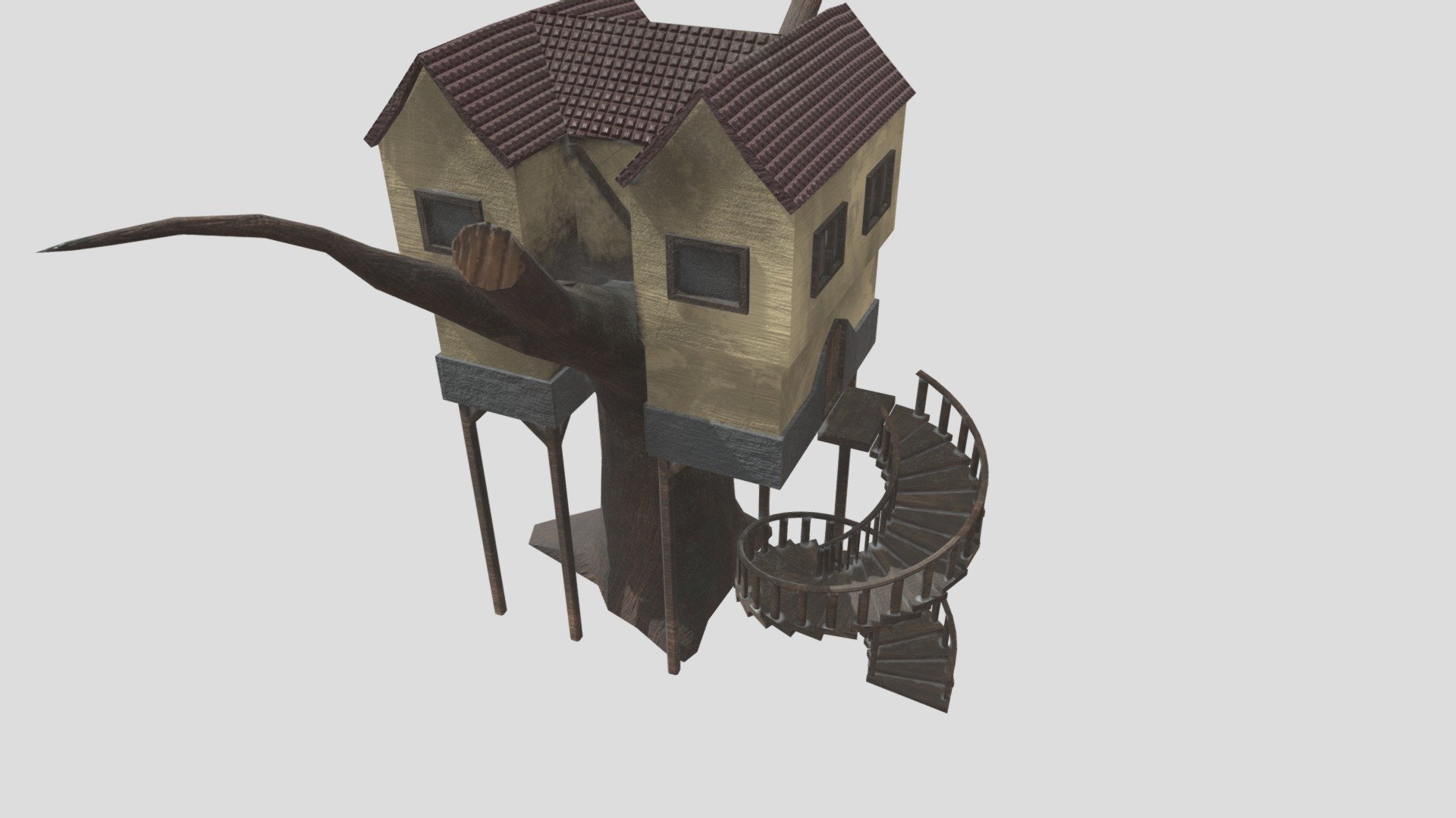 TreeHouse3_1 - 3D model by stansplan [86b9c35] - Sketchfab