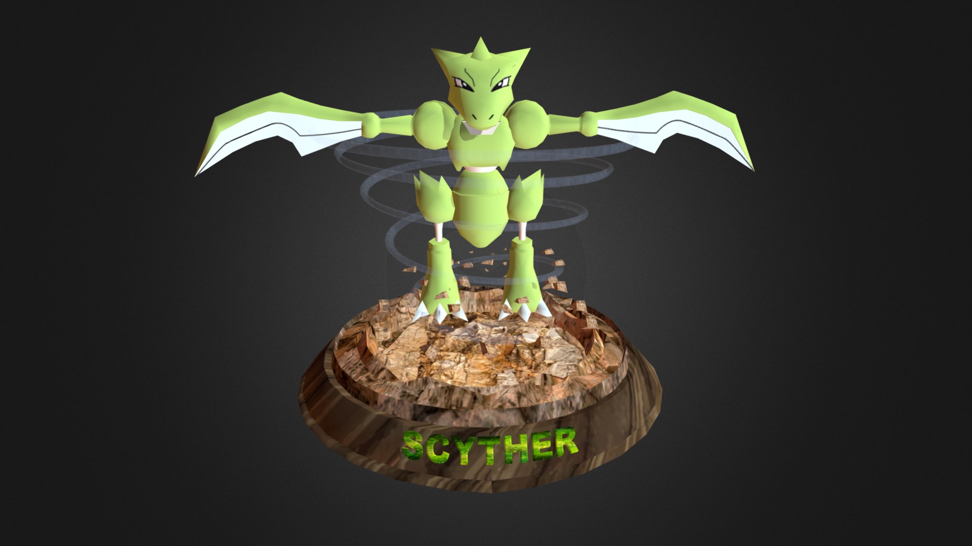 Scyther 3D - 3D model by Hadyere [86bb57e] - Sketchfab