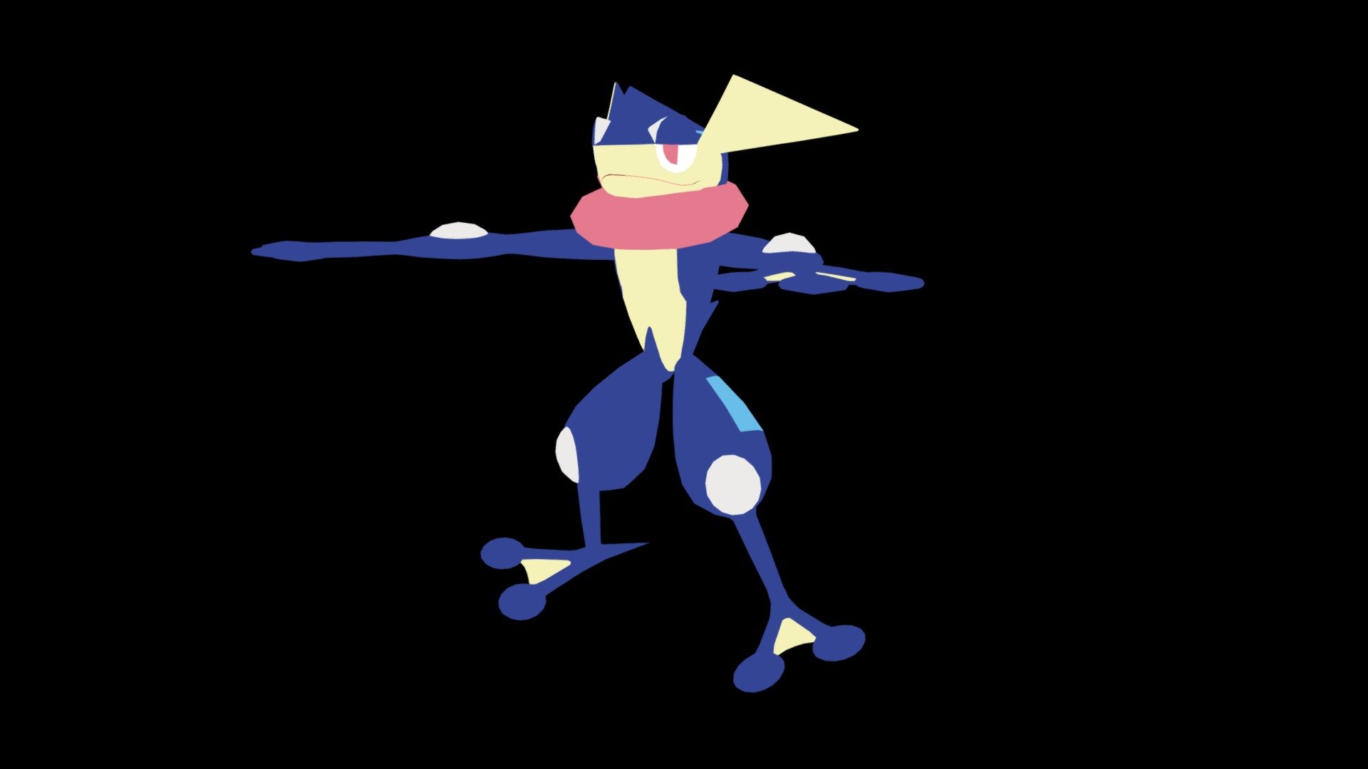Greninja (Default pose) - Download Free 3D model by Mariokart07 ...