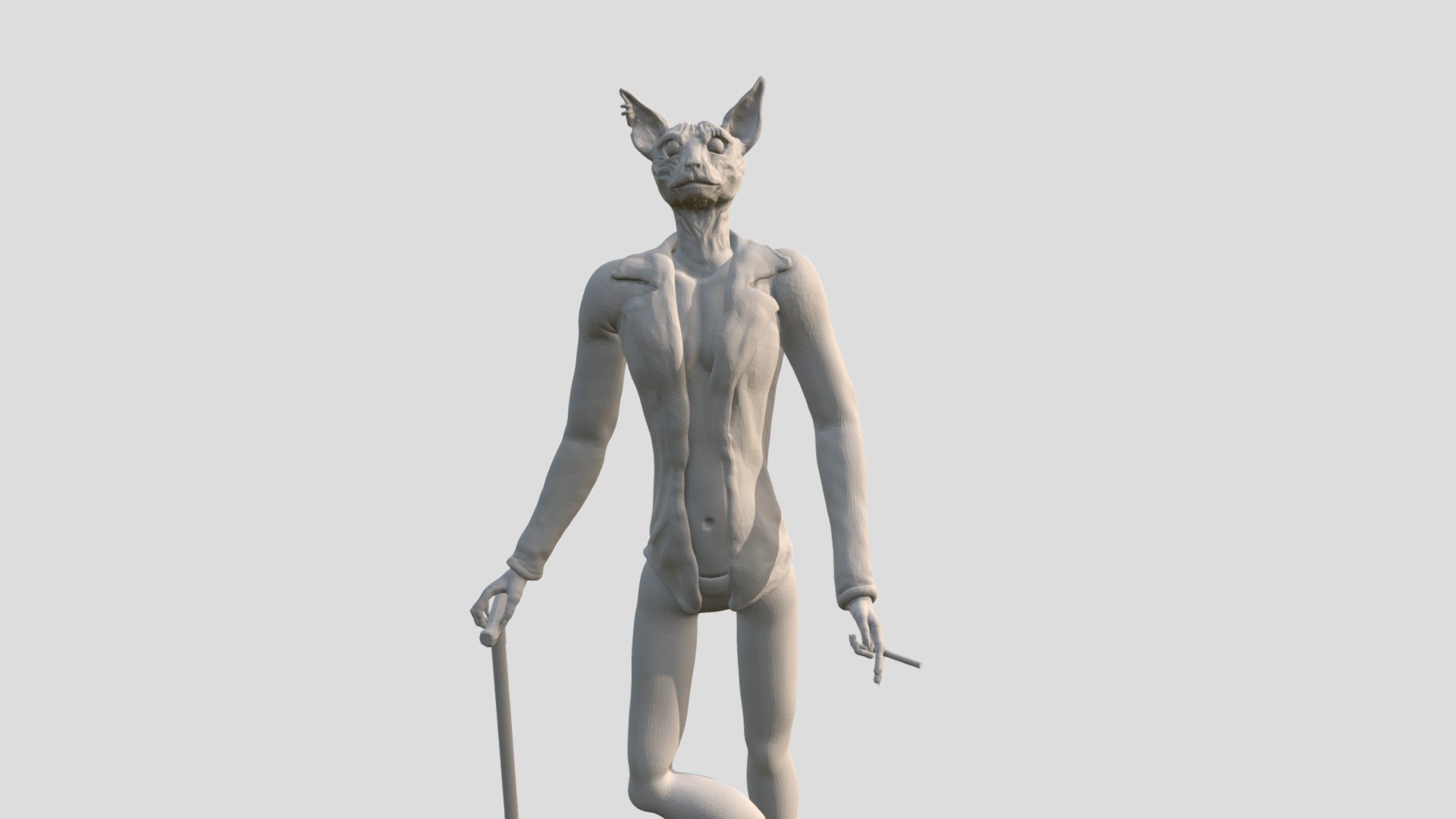 Smoking Gangster Cat - Download Free 3D model by Darvida [86bec8a ...