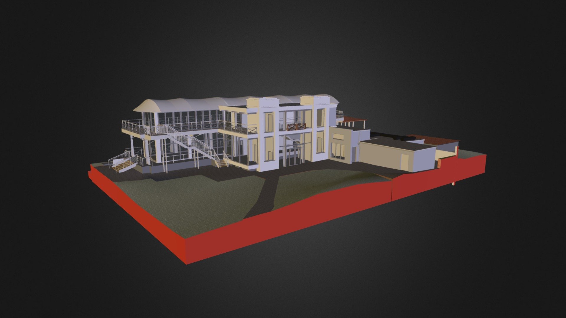 Phyllis Court Riverside Pavilion - 3D model by Eyerhymer [86bf590 ...