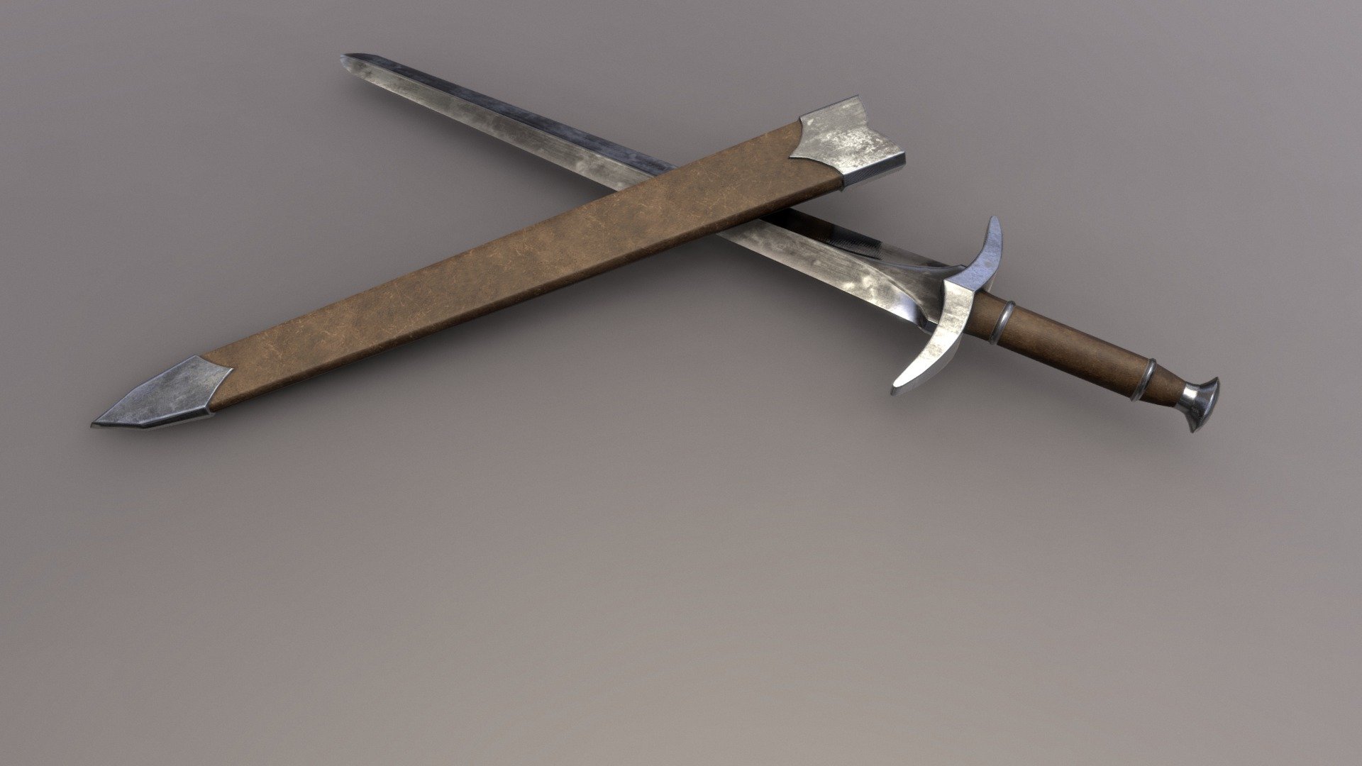 Single-handed longsword - Download Free 3D model by Egor Surin (@stark ...