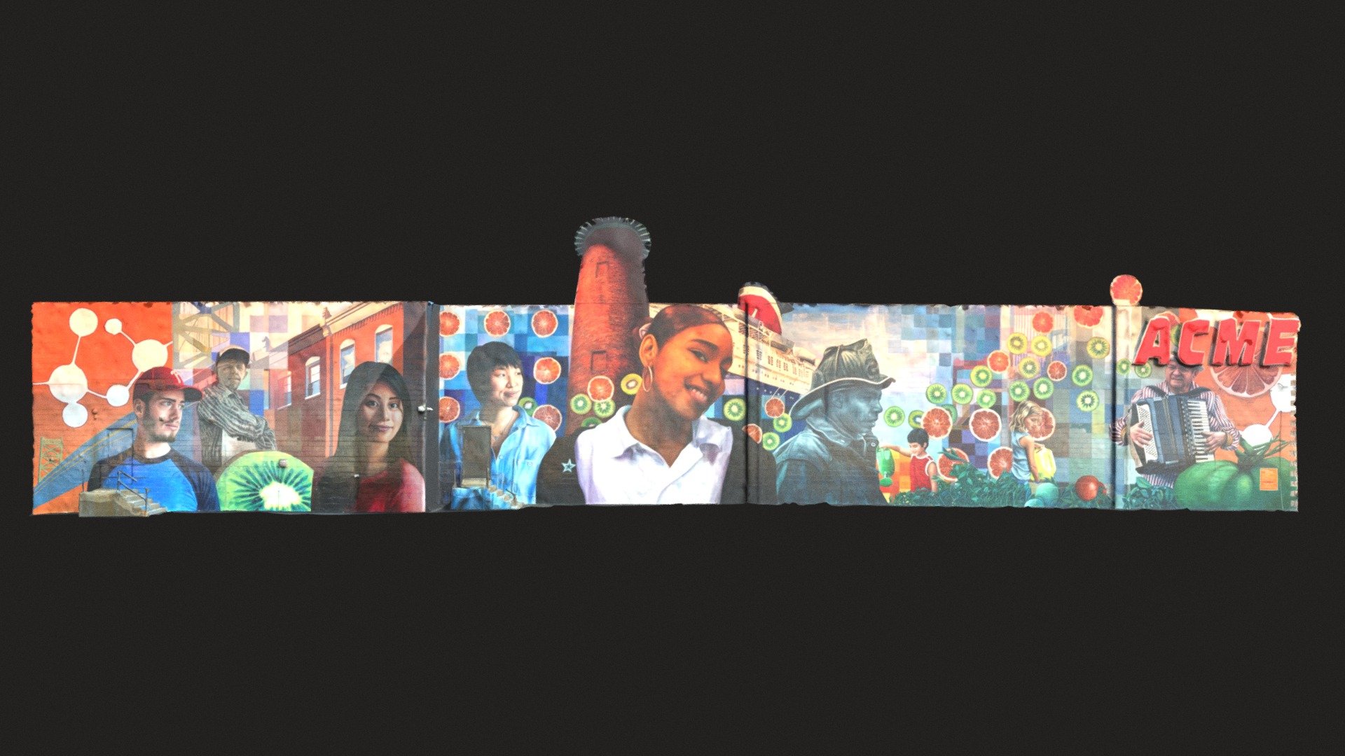 Day 182: ACME Mural - Buy Royalty Free 3D model by uttamg911 [86c6581 ...