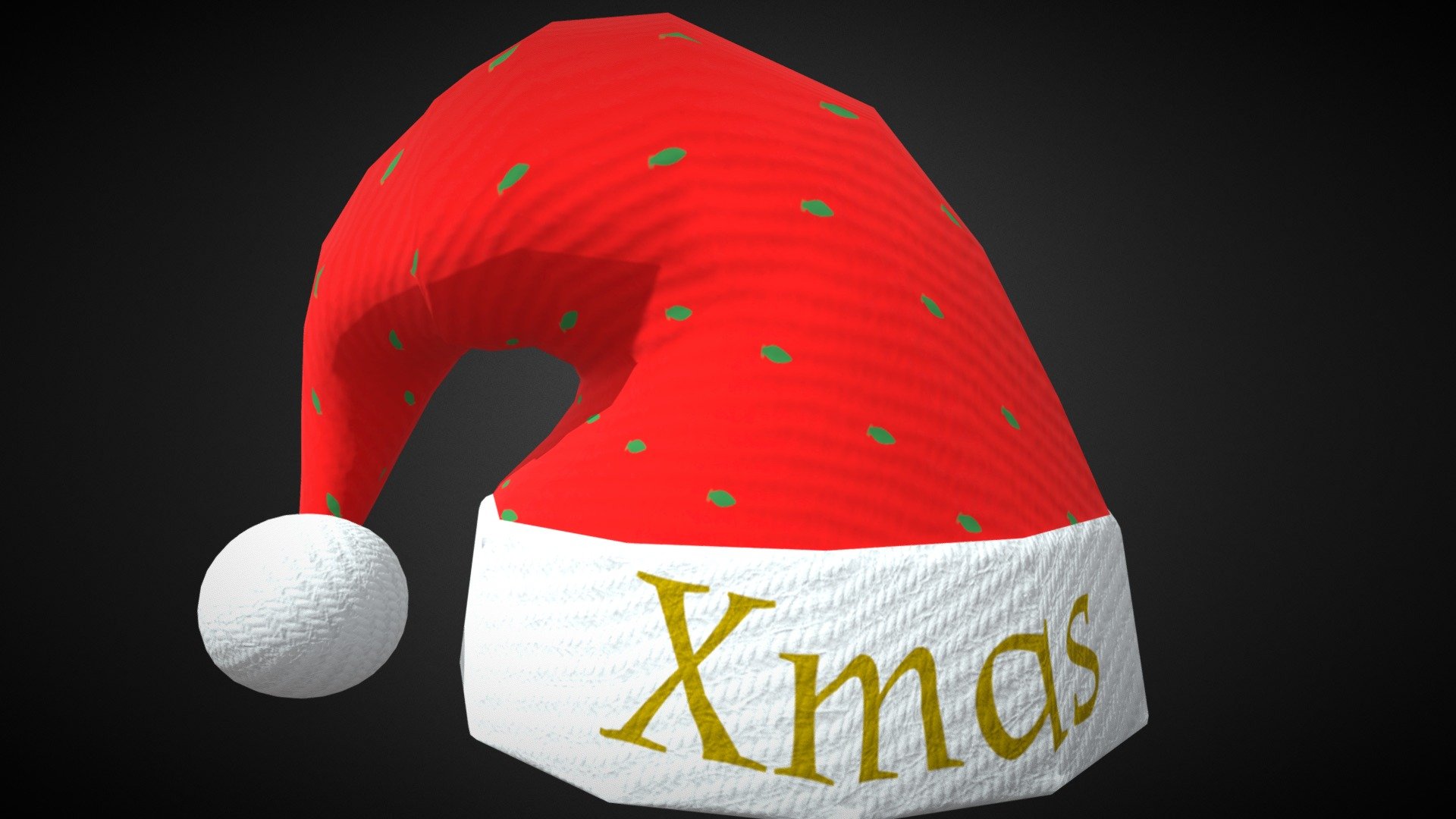 santa hat - Download Free 3D model by machi_0217 [86c7a7c] - Sketchfab