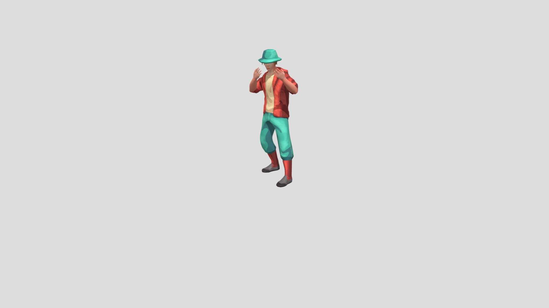 Character Kicking - 3D model by OliwiaKordalska [86ca5b6] - Sketchfab
