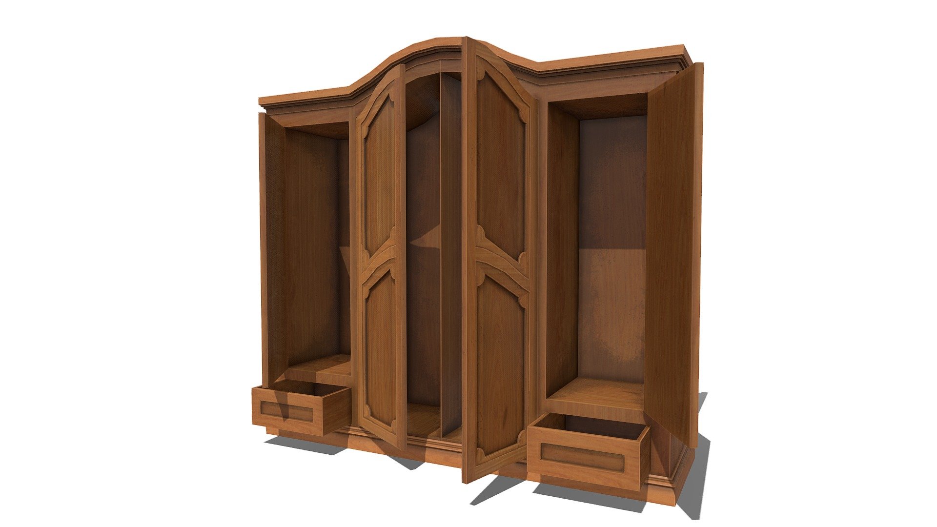 Dresser Cabinet / Wardrobe / Closet - Buy Royalty Free 3D model by Studio Lab (@studiolab.dev ...