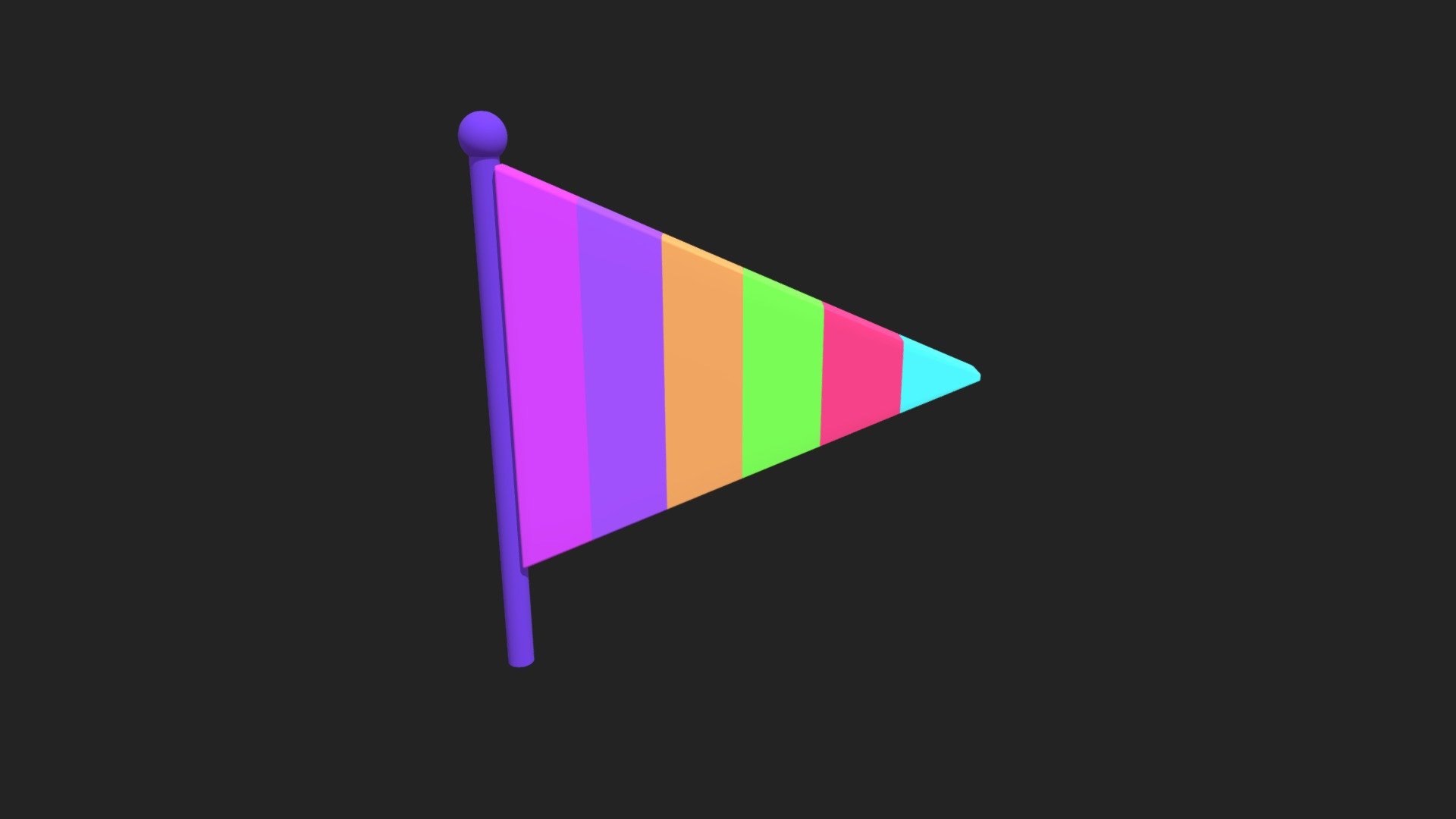 Bandera triangular - Download Free 3D model by LuisYr [86caf29] - Sketchfab