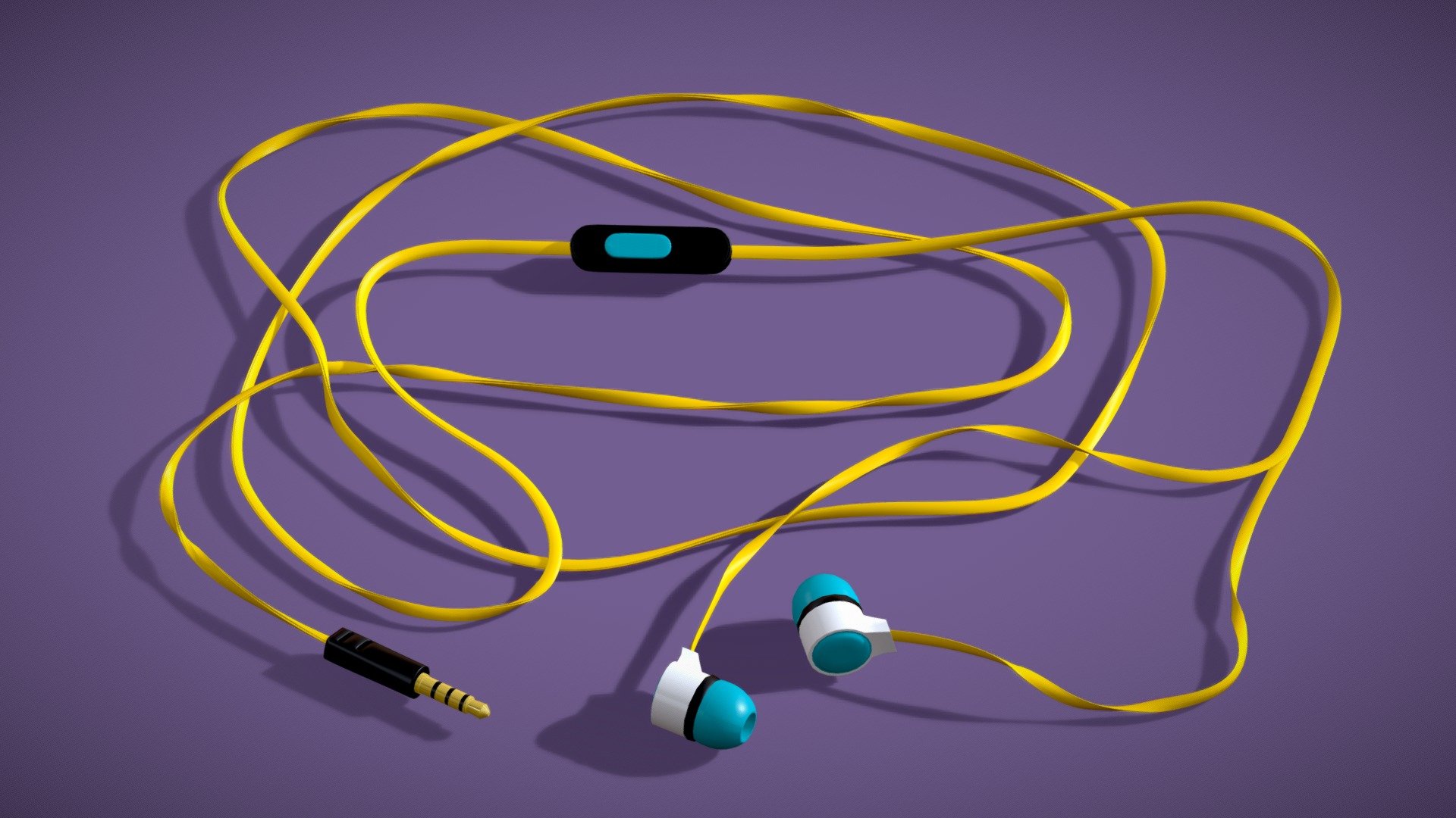 Wired Earphones - Handsfree - Low Poly 3D - Download Free 3D model by Ethereal Grace ...