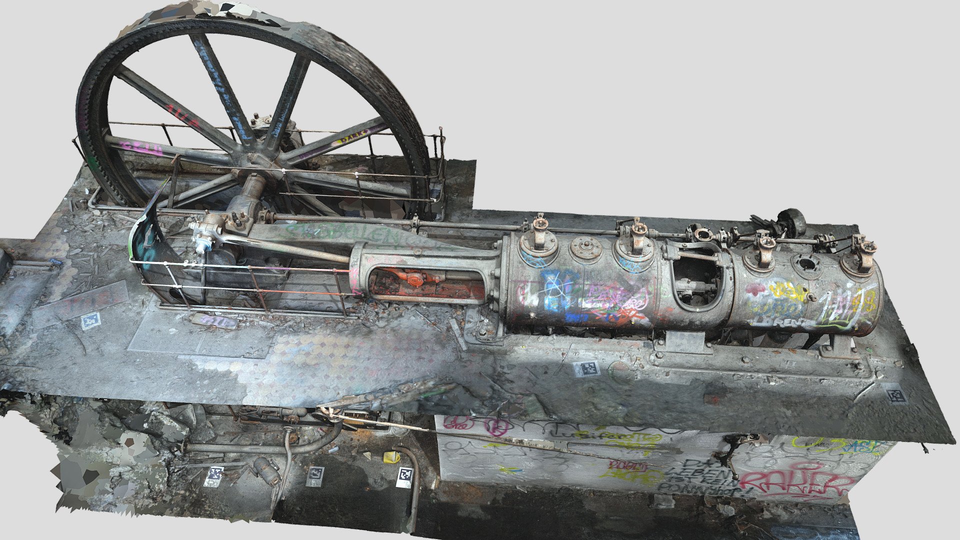 Sulzer tandem Steamengine - 3D model by Bau-3d [86cc0e4] - Sketchfab