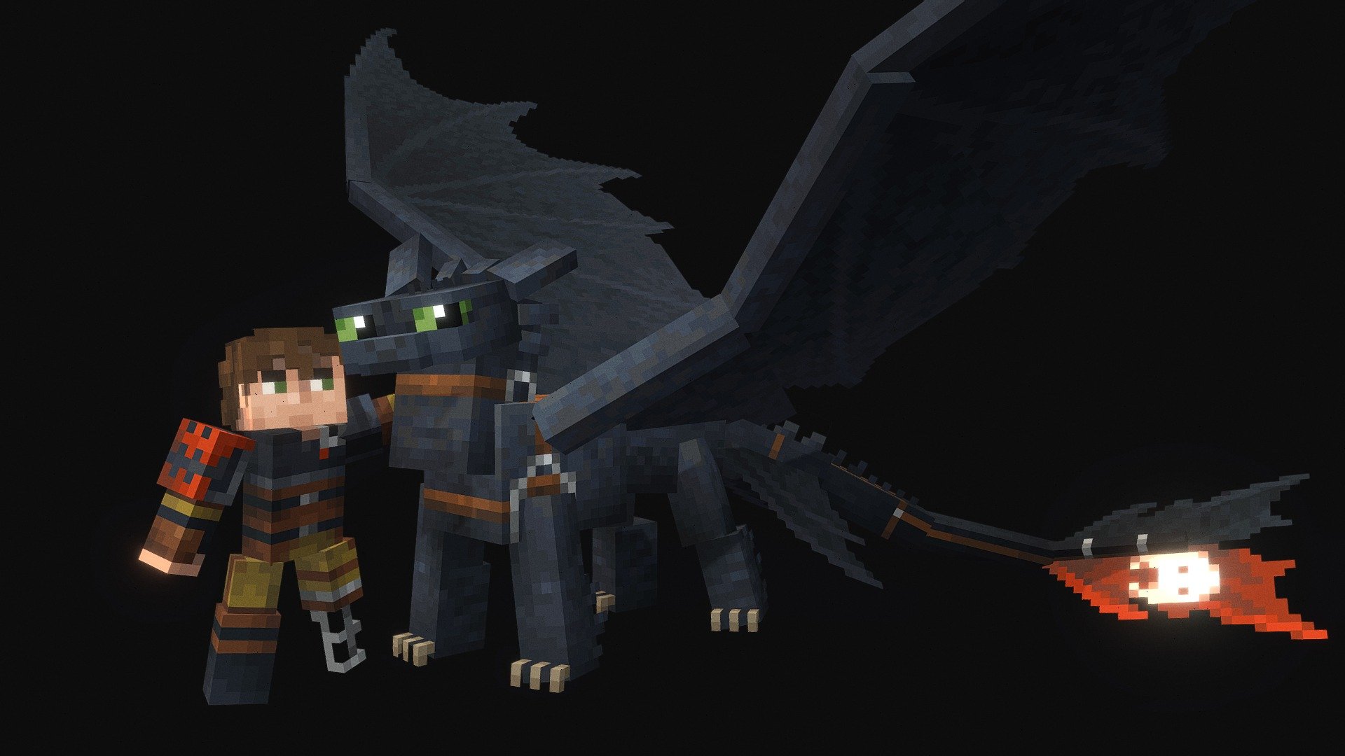 black dragon minecraft model - 3D model by lanostry [86cd23d] - Sketchfab
