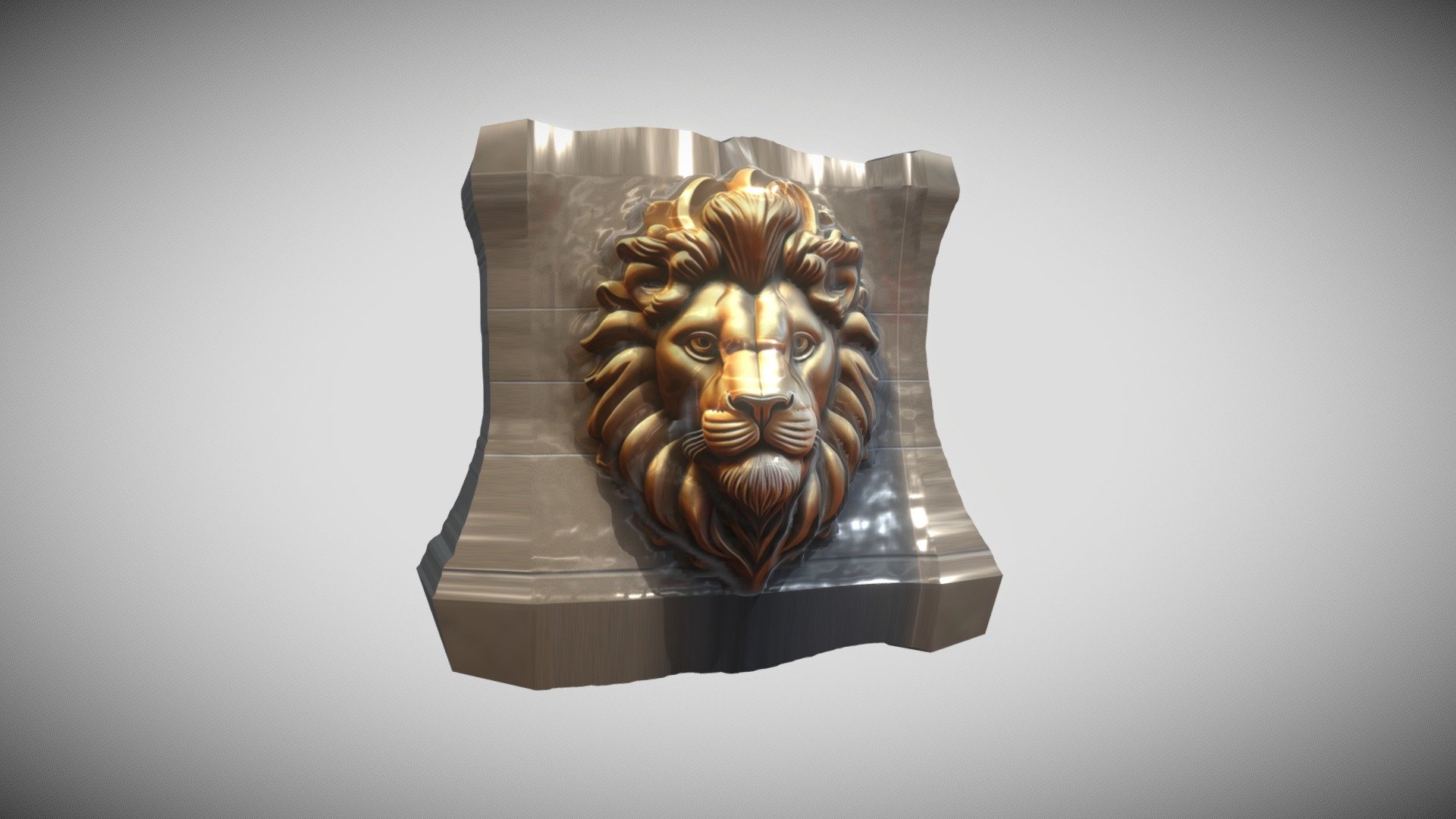 Lion wall relief - Buy Royalty Free 3D model by Dominic Baker (@Domuk ...