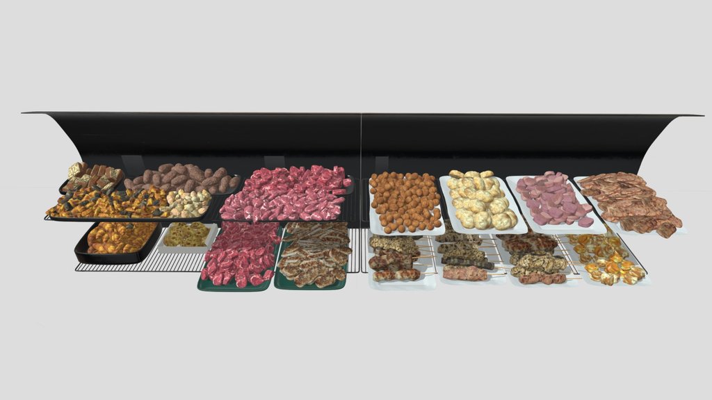 Food shelf - A 3D model collection by Katydid (@Katydid.) - Sketchfab