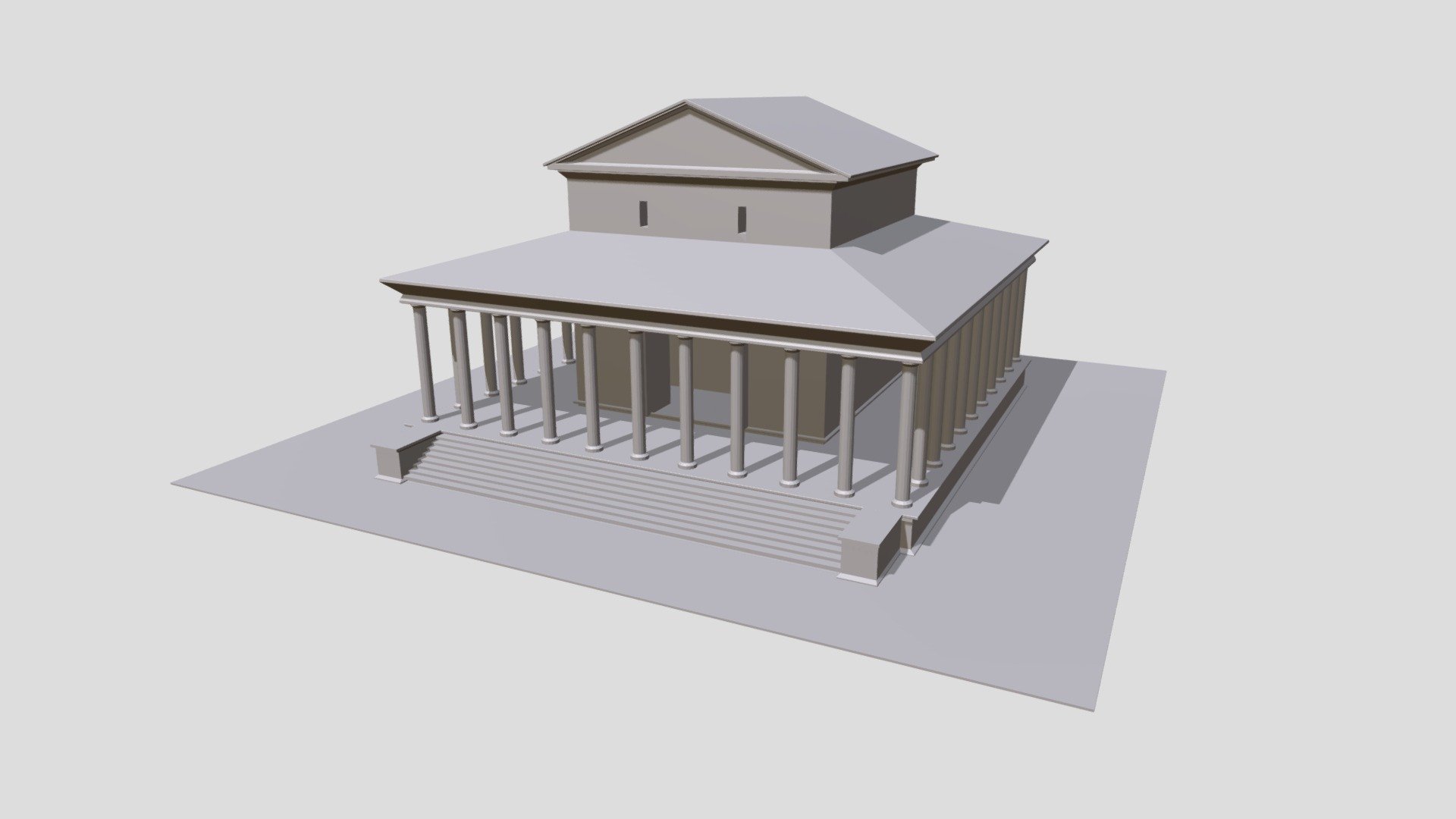 Roman Temple Holland - Download Free 3D model by VRVisuals.nl ...