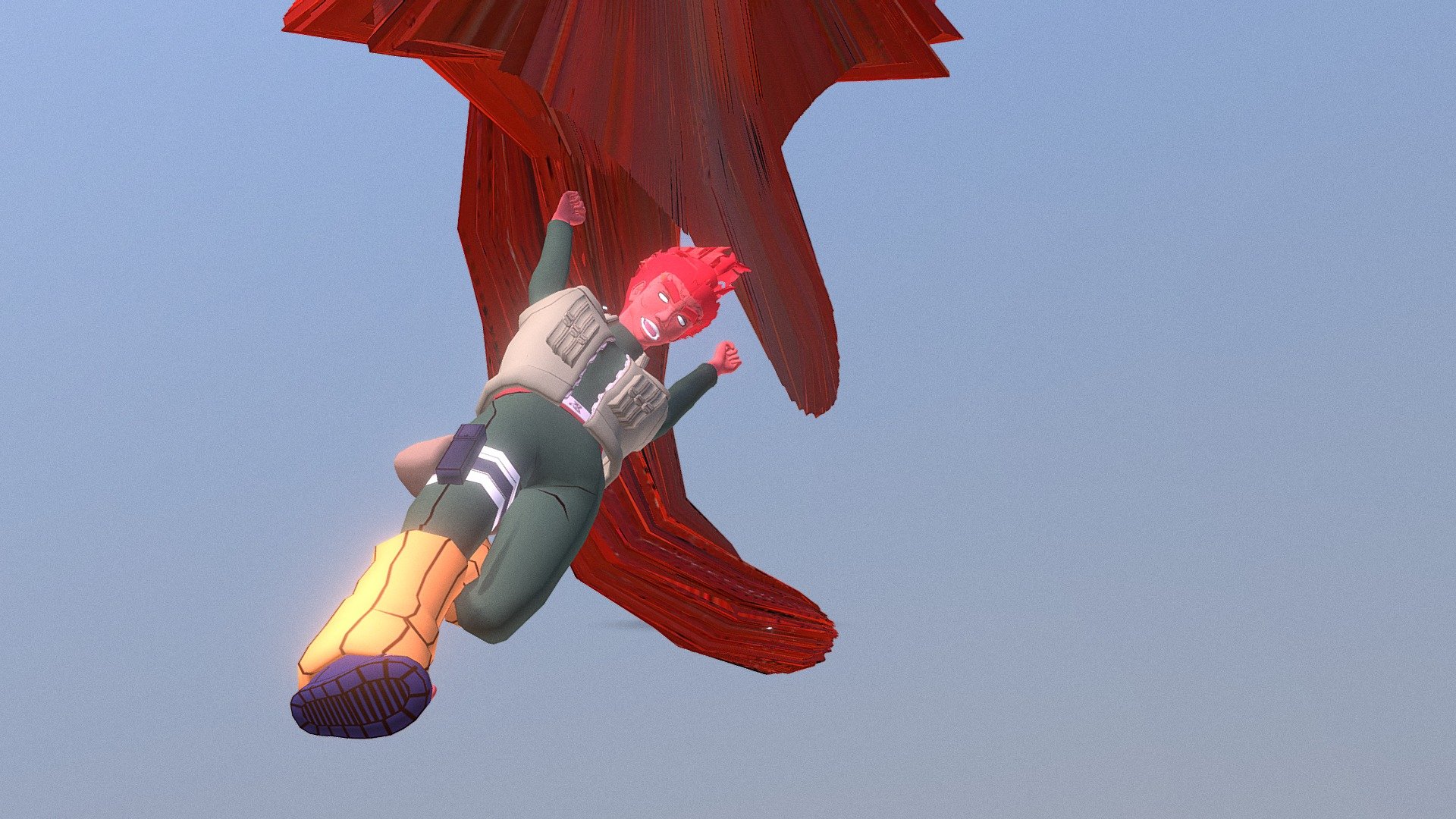 Mighty Guy Dragon 8 Gates Open Facial 4k Fbx - 3D model by Cute Guy ...