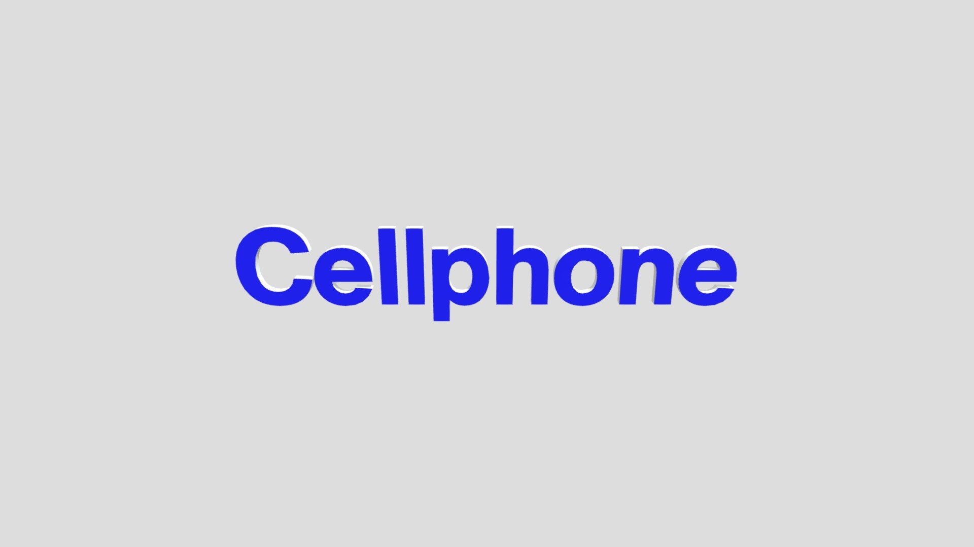 CELLPHONE LOGO - Download Free 3D model by gutje [86d39ef] - Sketchfab
