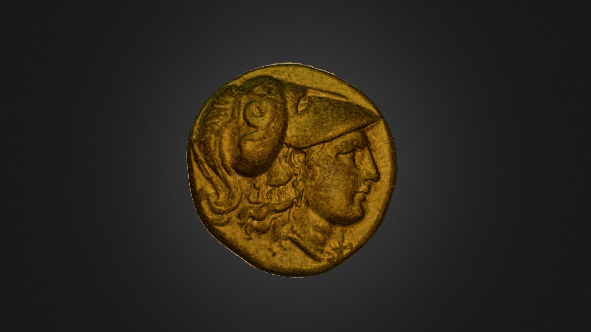 Gold Stater - 3D model by Andrew Malcolm (@amalc.3d) [86d7966] - Sketchfab