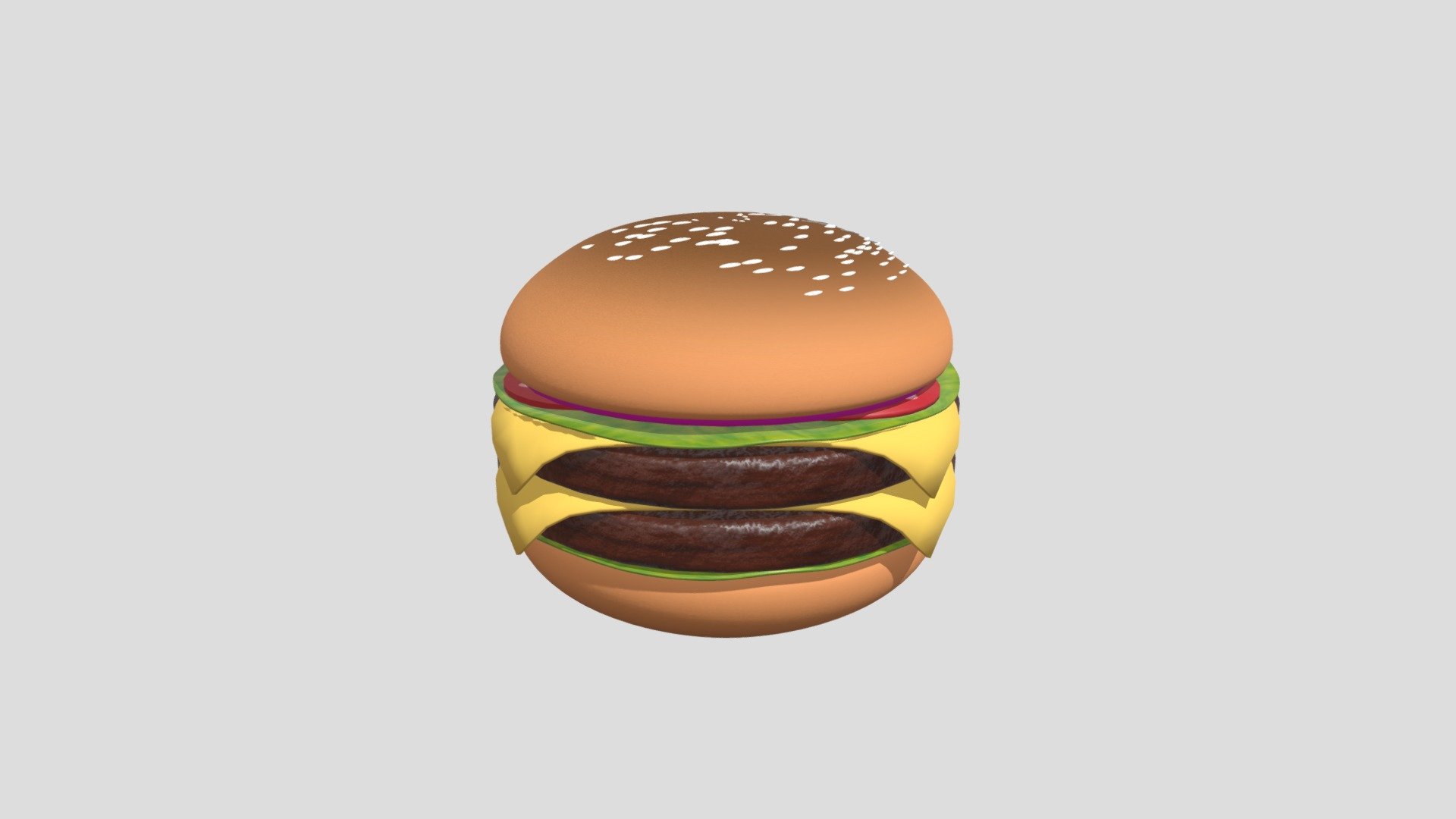Double Cheese Burger Remake - 3D model by Forwardnow27 [86d9eec ...