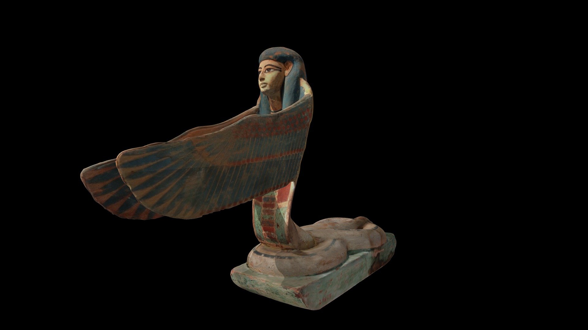 Winged Human-headed Snake Goddess - 3D model by danderson4 [86da3db ...
