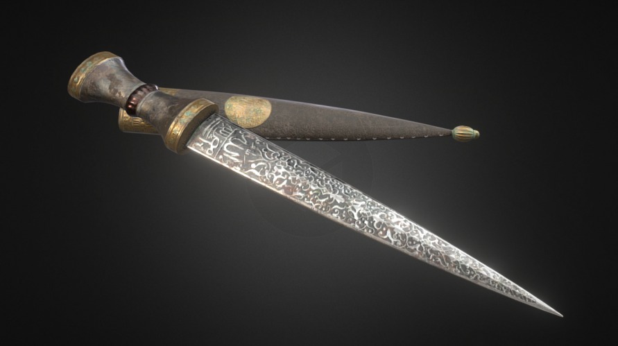 Arabic Dagger - 3D model by Jeff Hatton (@iesope) [86daf21] - Sketchfab