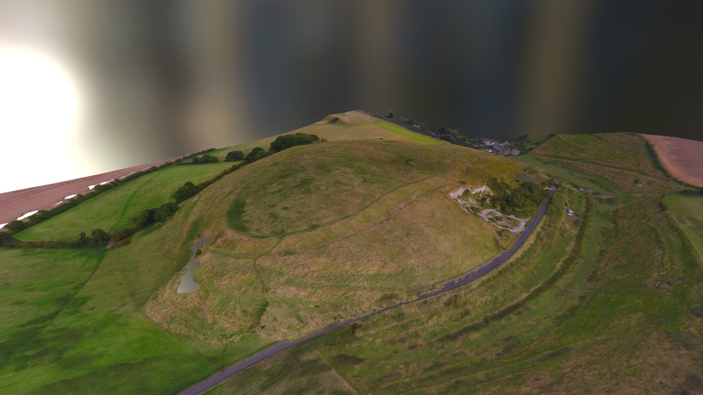 Coombe Valley Hill Fort - 3D model by EagleVista [86dc859] - Sketchfab