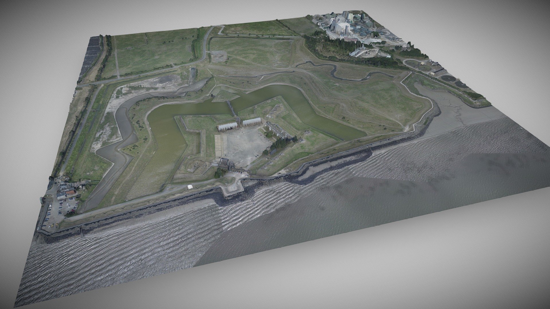 Tilbury Fort, Thames Estuary - Buy Royalty Free 3D model by GeoLan 3D ...