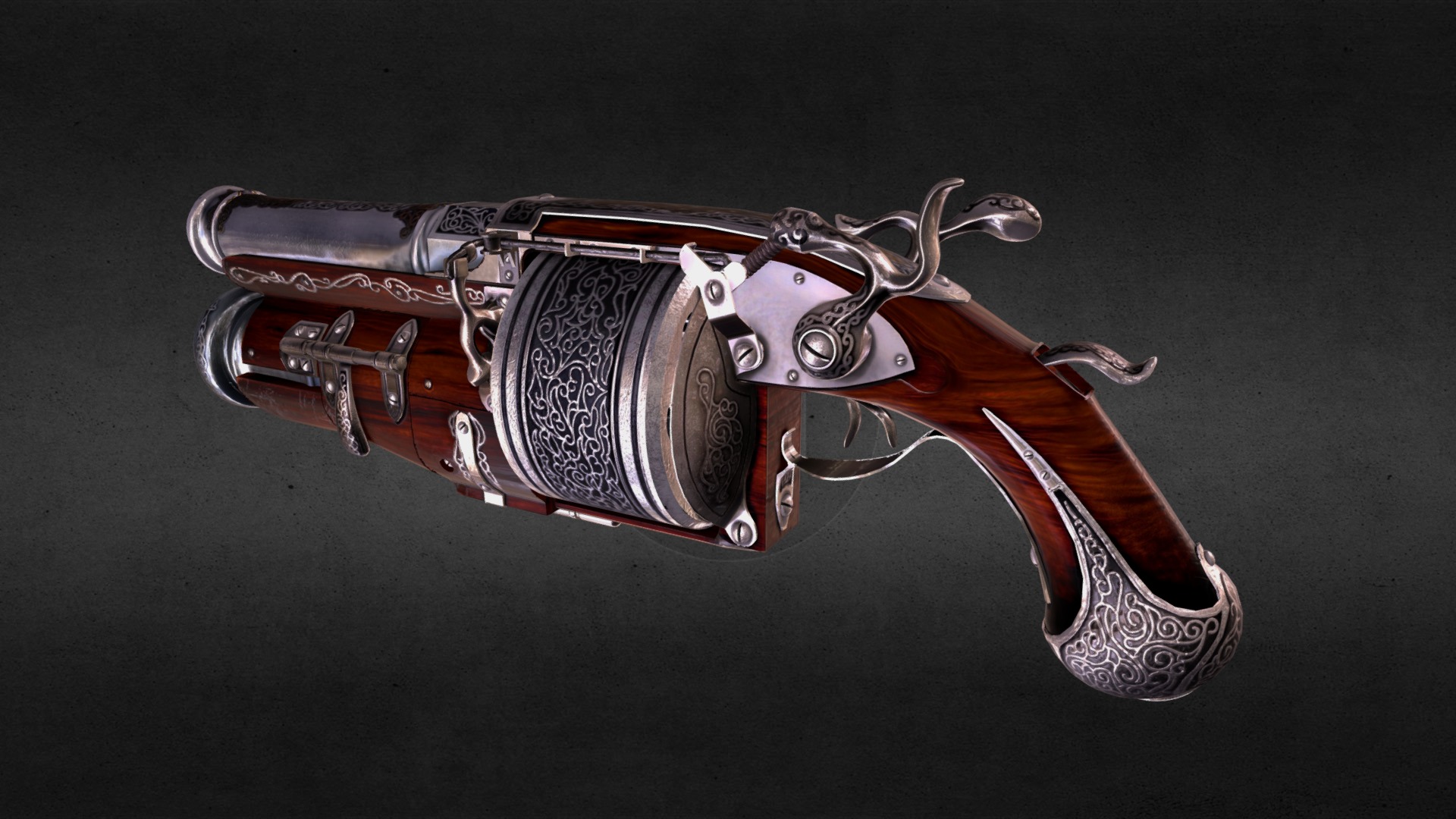 Vintage blunderbuss - 3D model by danishanwar [86e28cc] - Sketchfab