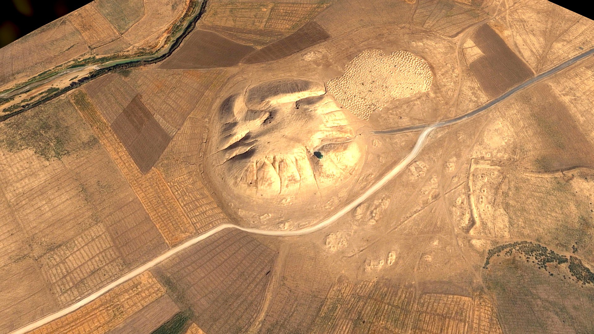 Ancient Archaeology site on Khabur River - Download Free 3D model by ...